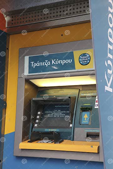 Bank of Cyprus Teller Machine Editorial Photo - Image of loan, banking ...