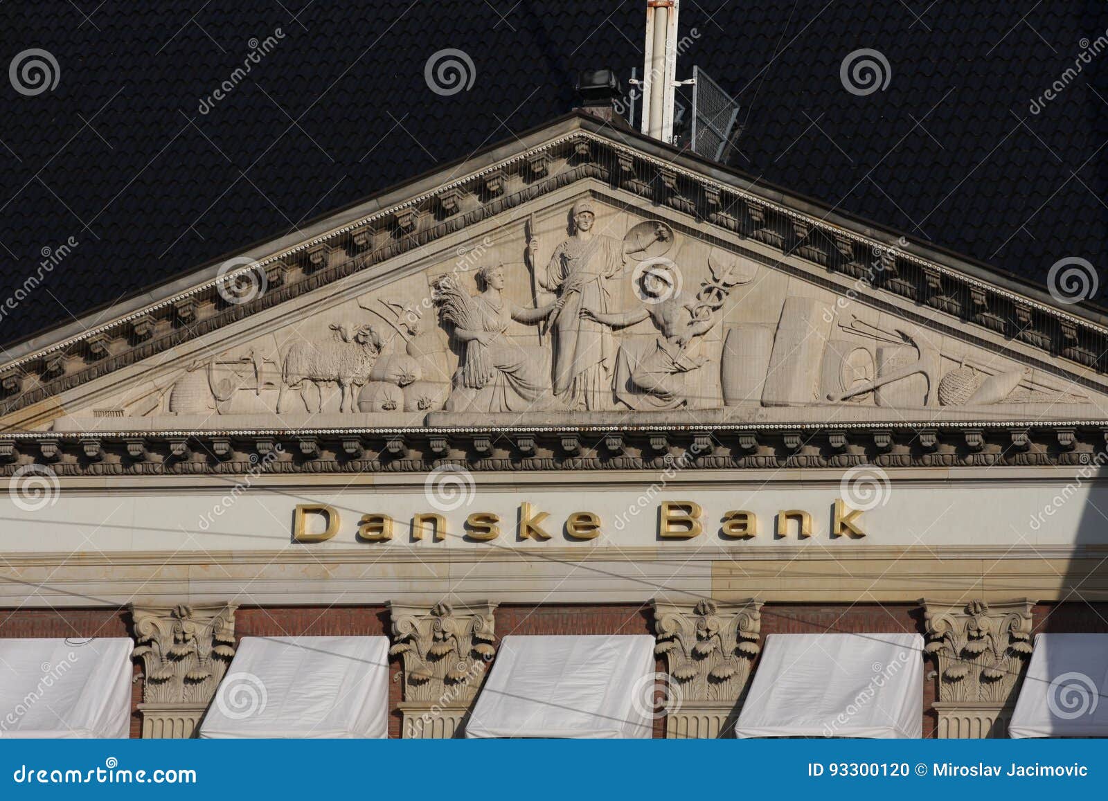 Bank of Denmark in Capital City Editorial Image - Image of colorful ...