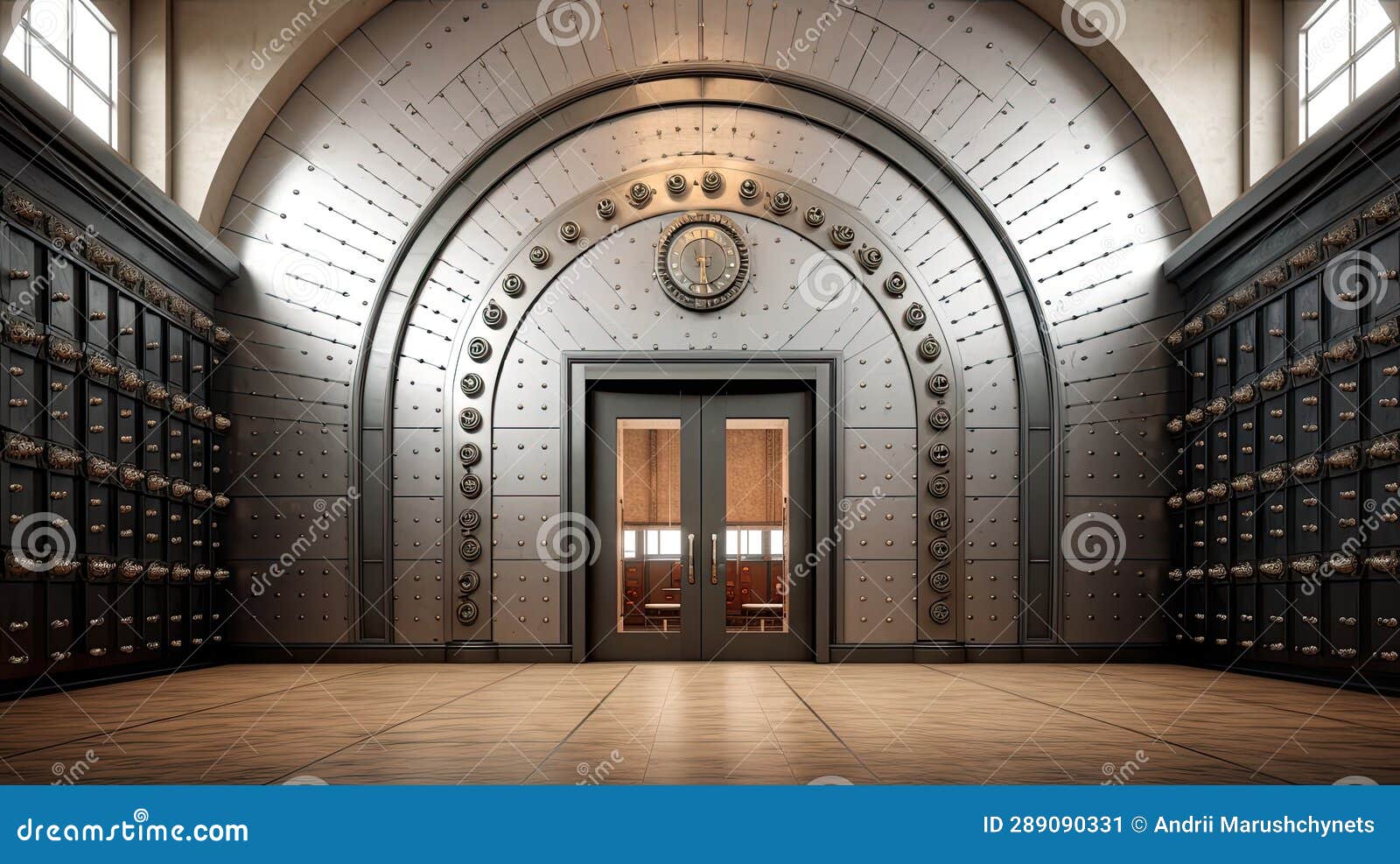Bank Deposit Boxes for Valuables. Bank Vault View from the Inside Stock ...
