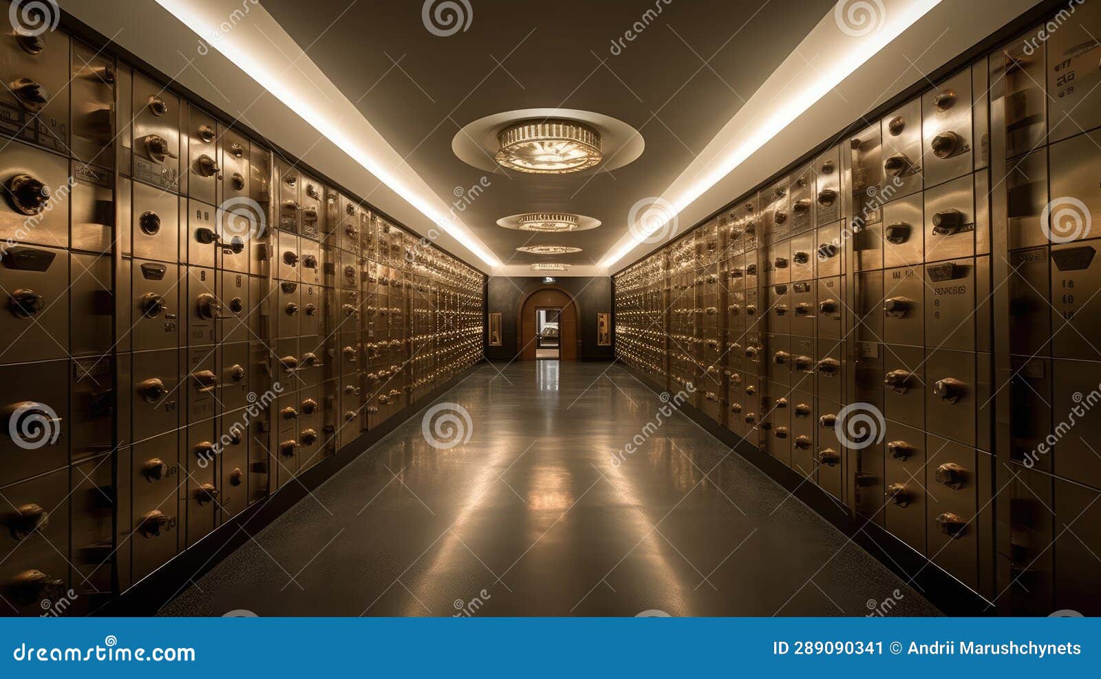 Bank Deposit Boxes for Valuables. Bank Vault View from the Inside Stock ...