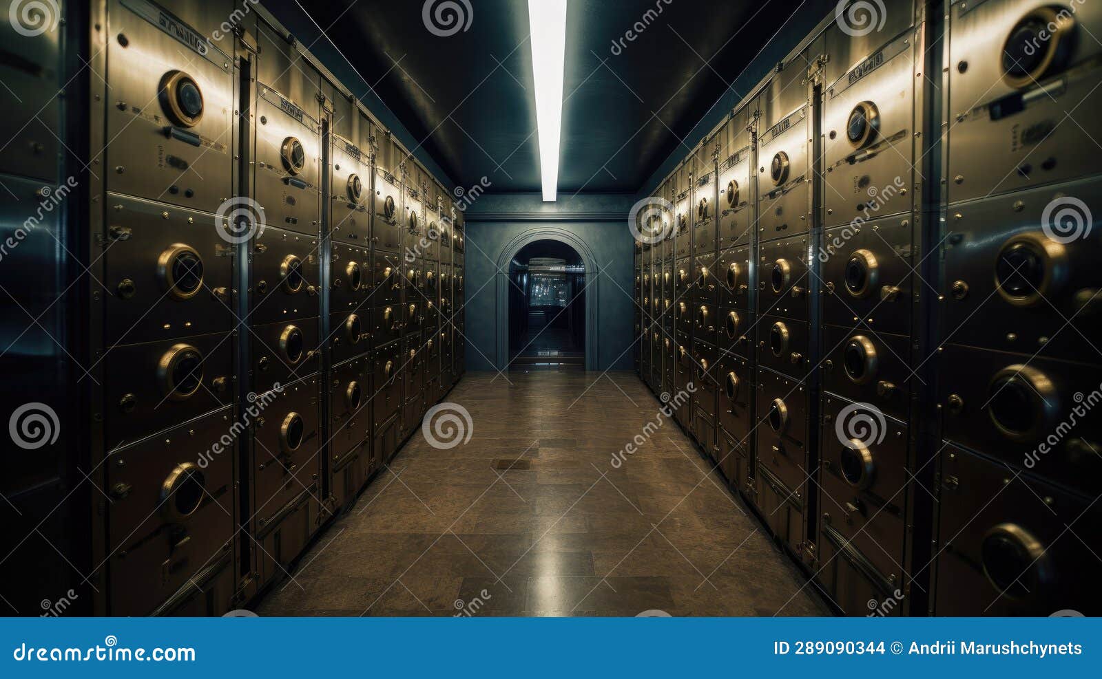 Bank Deposit Boxes for Valuables. Bank Vault View from the Inside Stock ...