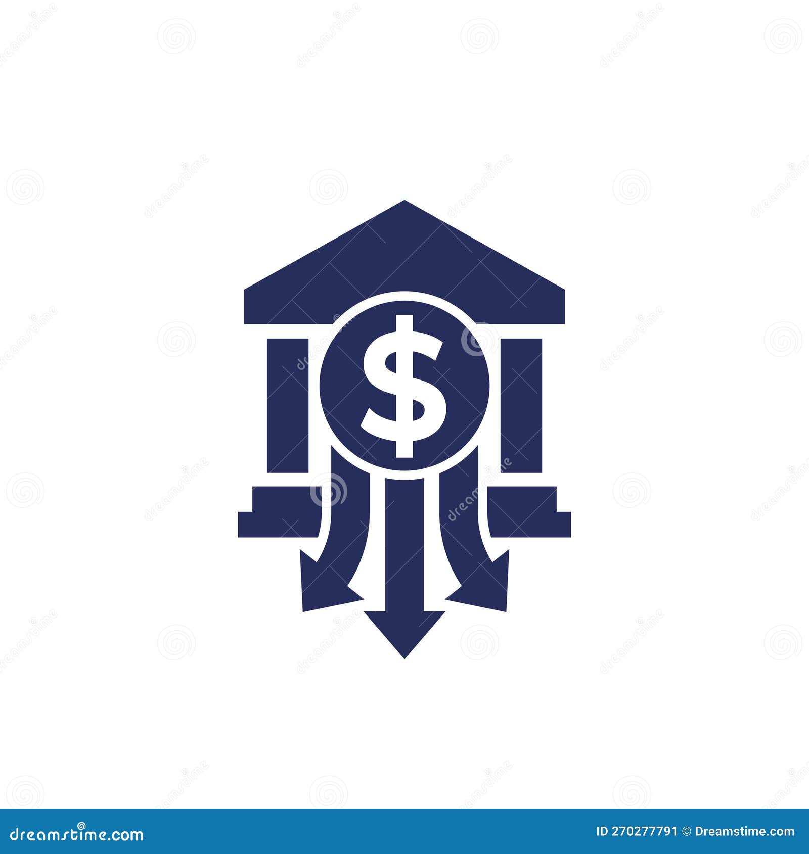 Bank Deposits Drain Icon, Cash Withdrawals Vector Illustration ... Bank Deposits Drain Icon, Cash Withdrawals Vector Illustration ...