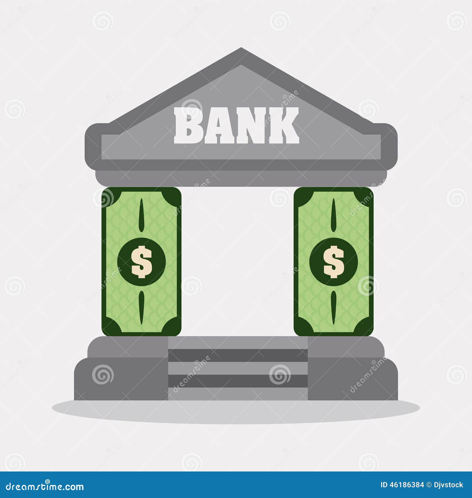 Bank design stock vector. Illustration of bank, weight - 46186384