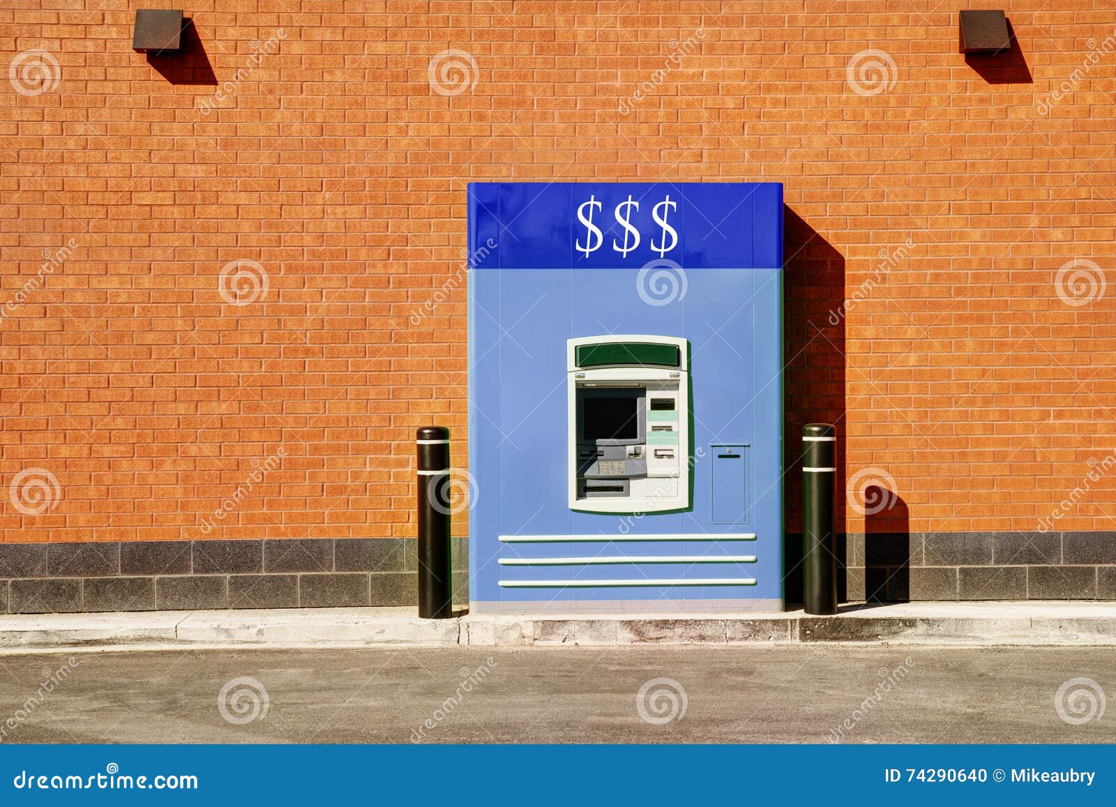Bank drive thru stock photo. Image of currency, copy - 74290640