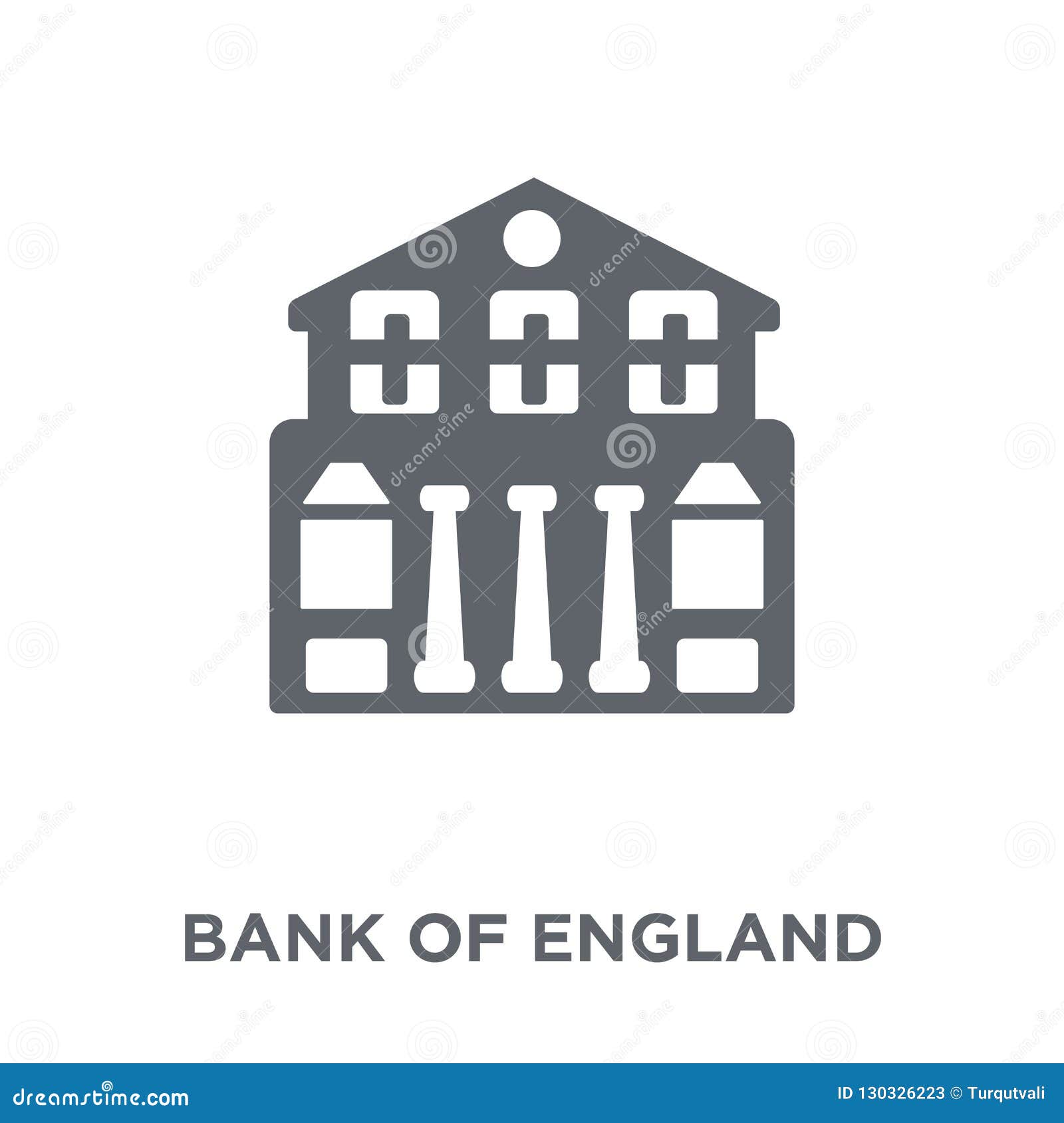 Bank of England Icon from Bank of England Collection. Stock Vector ...