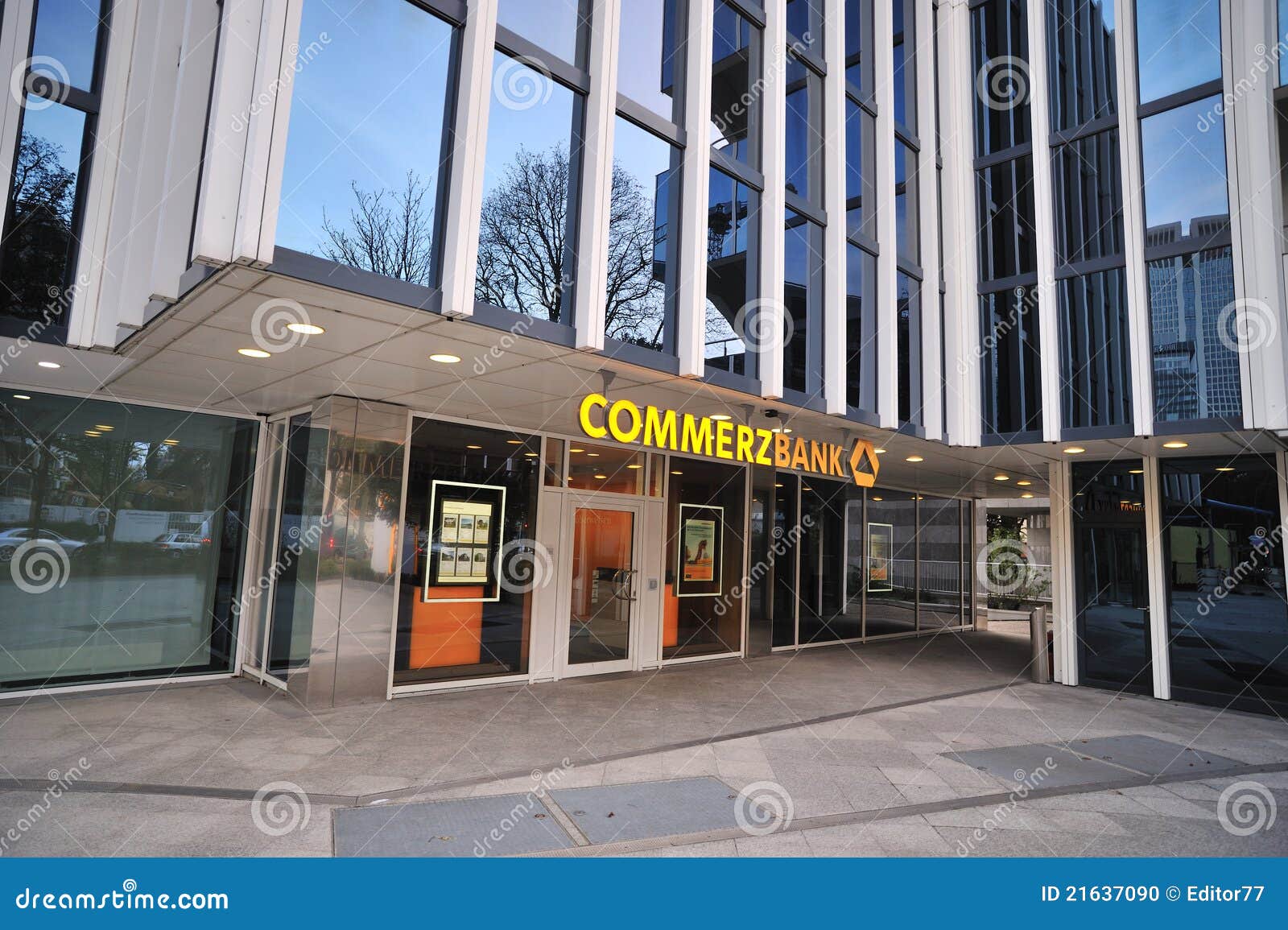 Bank with Closed Doors. the Main Entrance Editorial Image - Image of ...