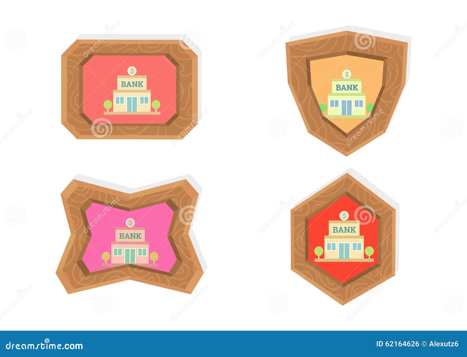 Bank frames stock illustration. Illustration of exterior - 62164626