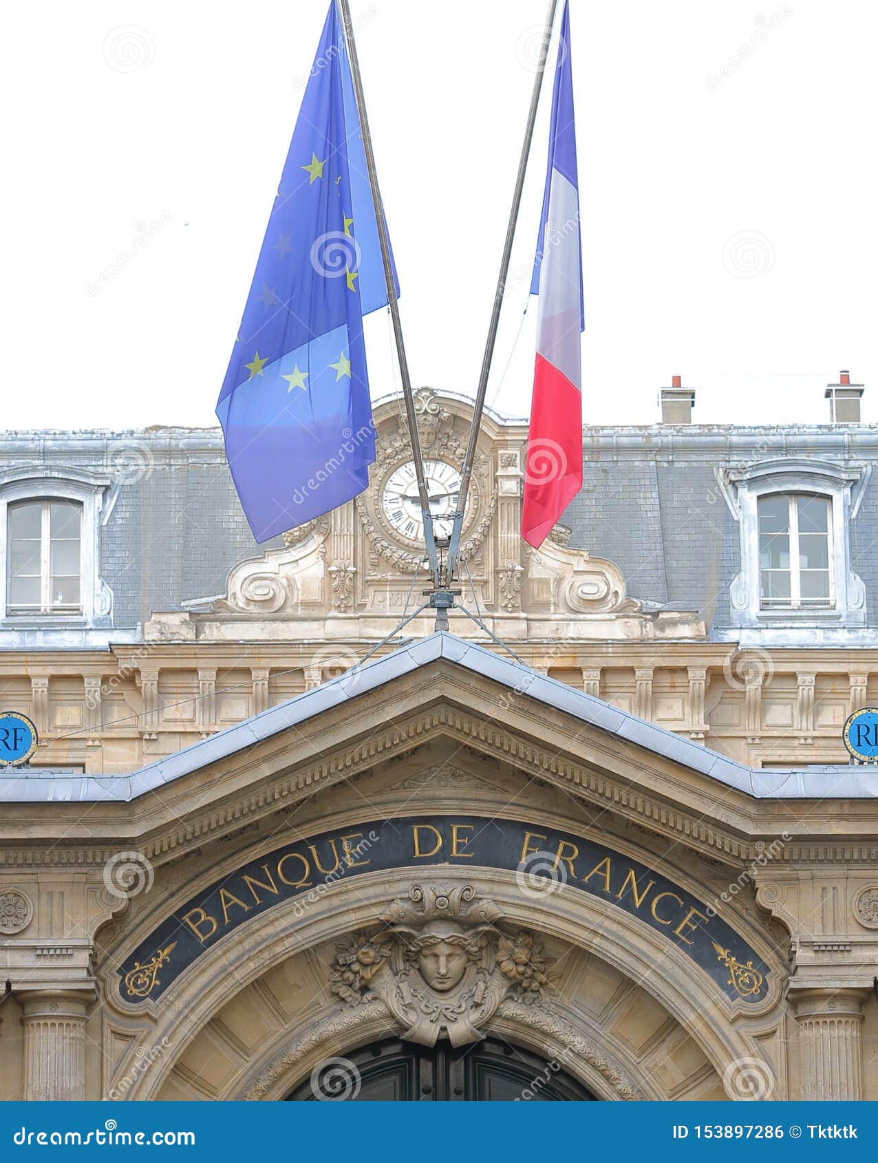 Bank of France Paris France Editorial Photo - Image of national, sign ...