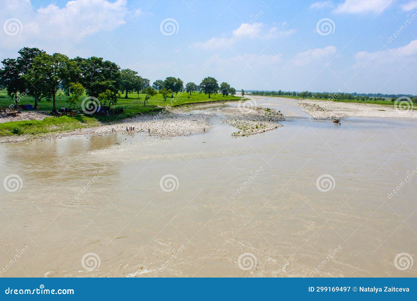 Bank of the Ganges River. Haridwar, India Stock Image - Image of ...