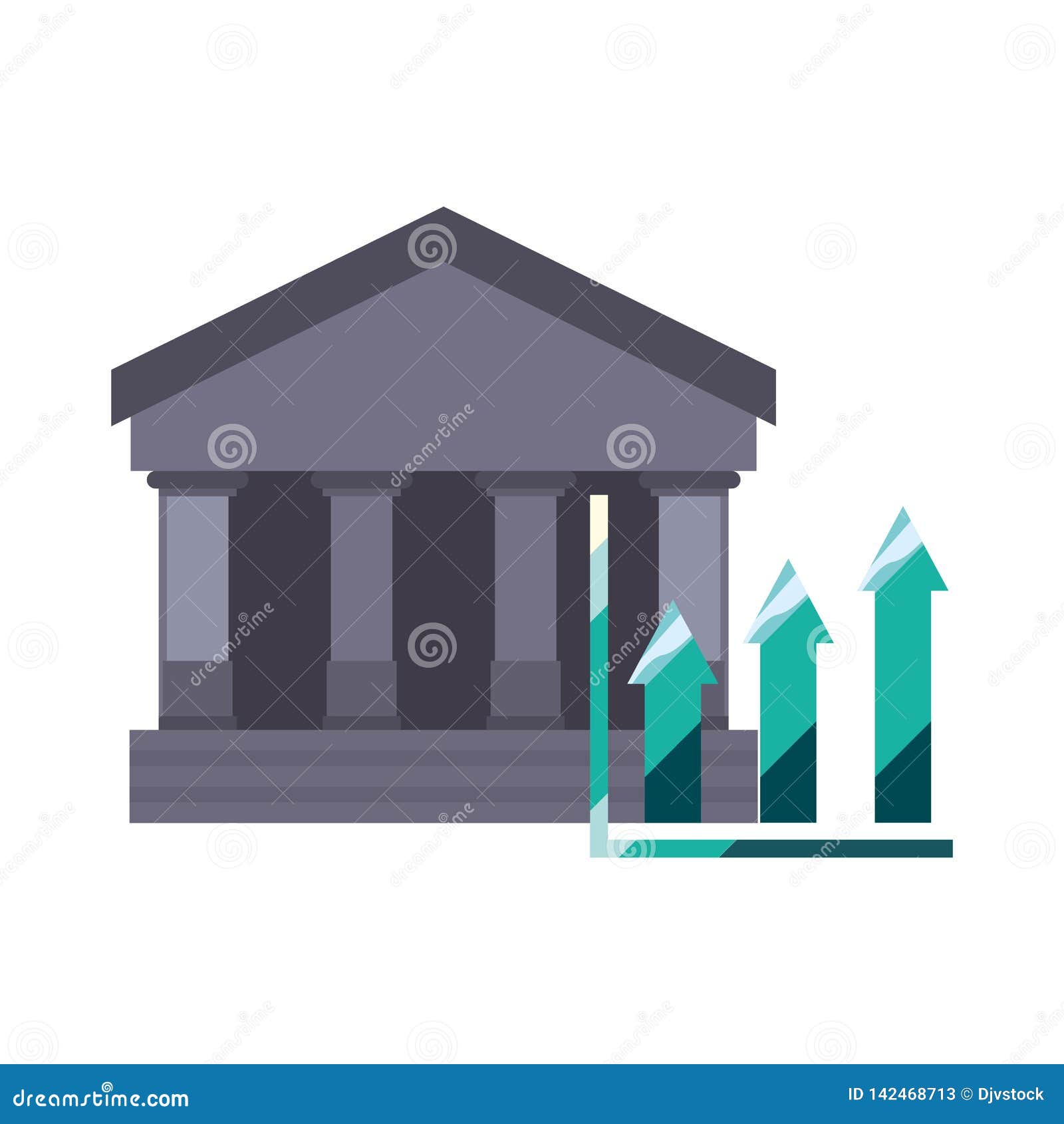 Bank Growth Diagram Arrow Royalty-Free Illustration | CartoonDealer.com ...