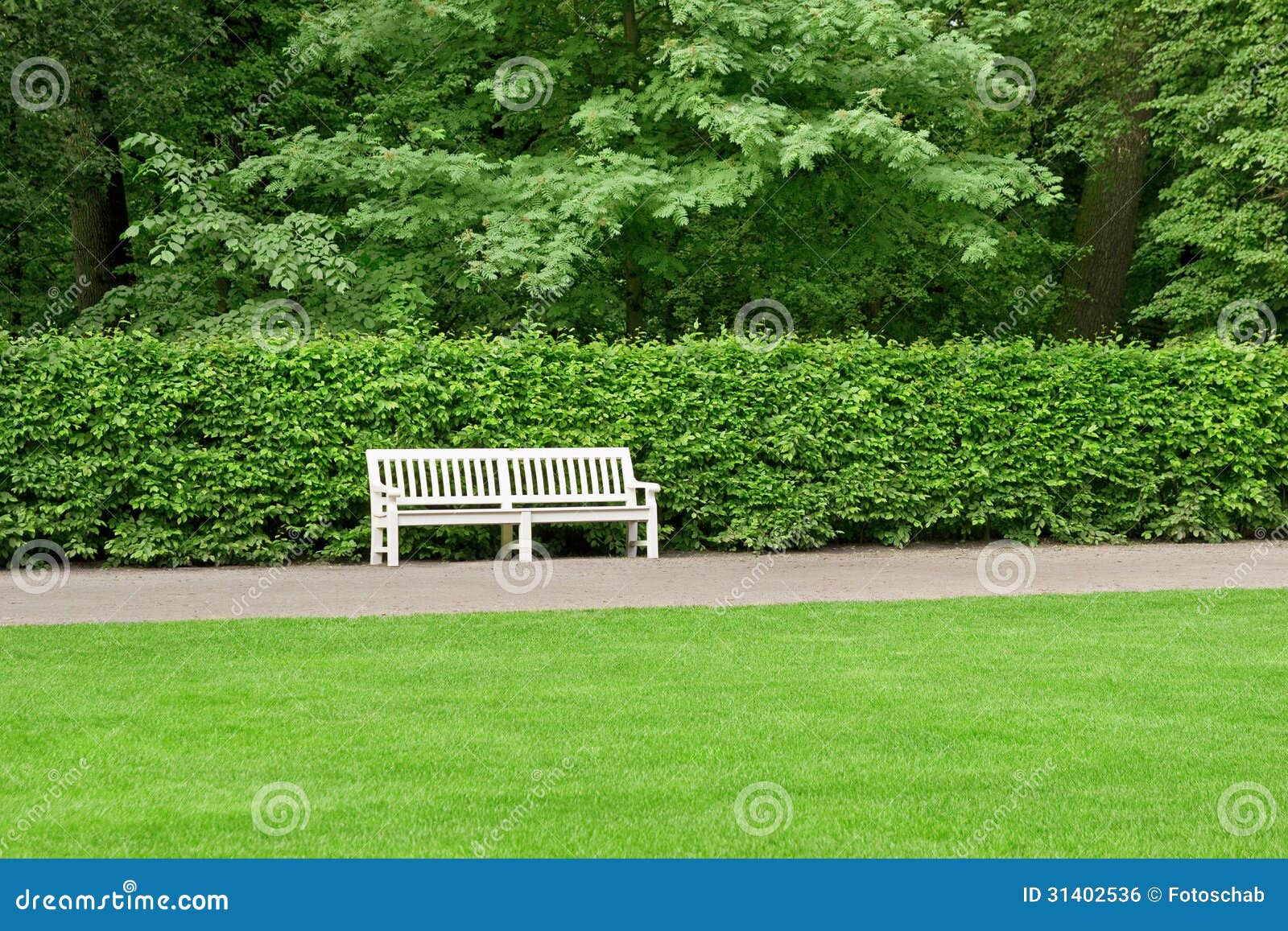 Bank in het park stock foto. Image of tuin, horizontaal - 31402536