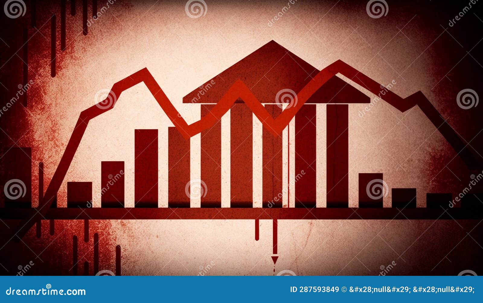 The Bank Icon Depicts a Picture of a Dollar Interest Rate Cut. Money ...