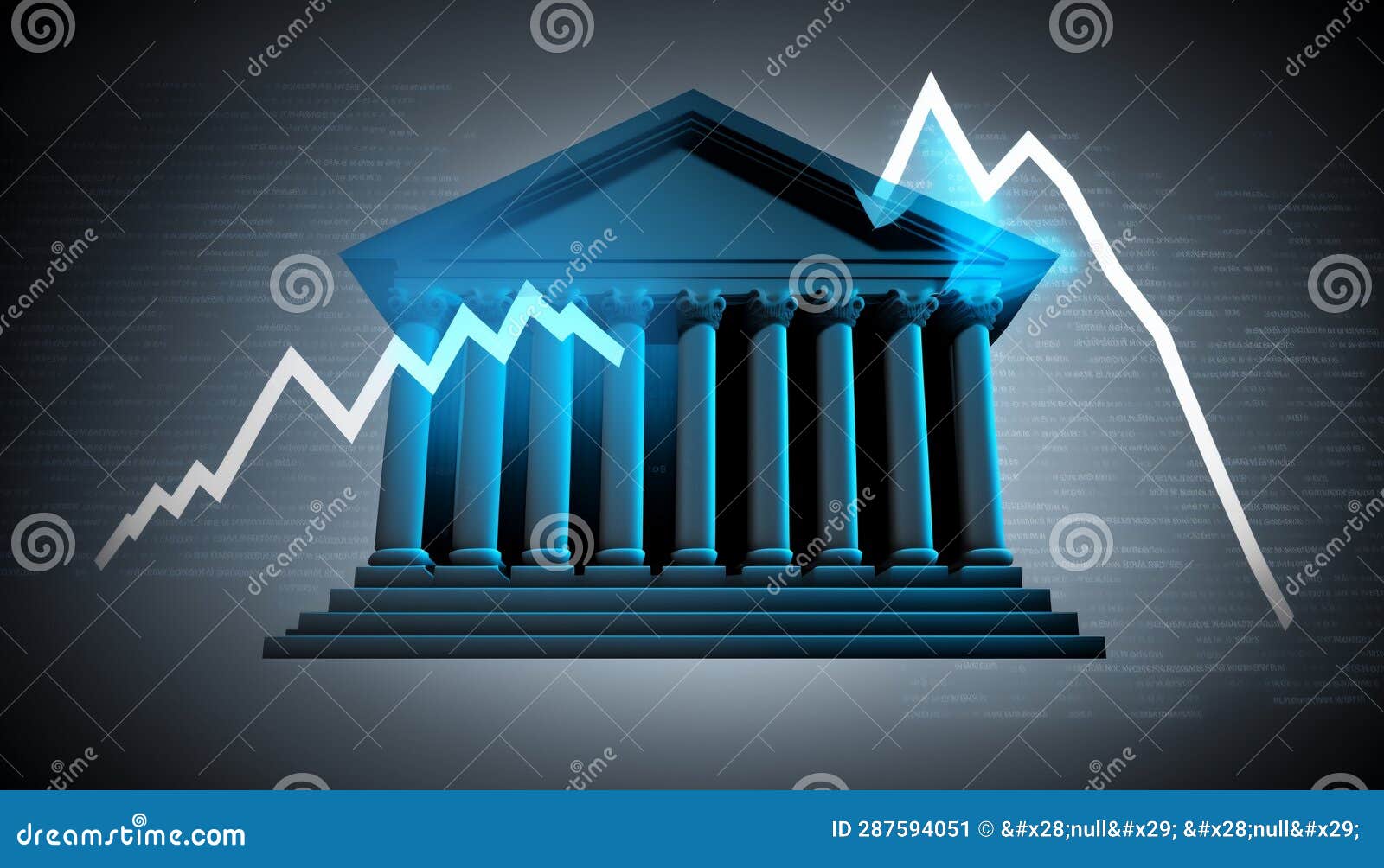 The Bank Icon Depicts a Picture of a Dollar Interest Rate Cut. Money ...