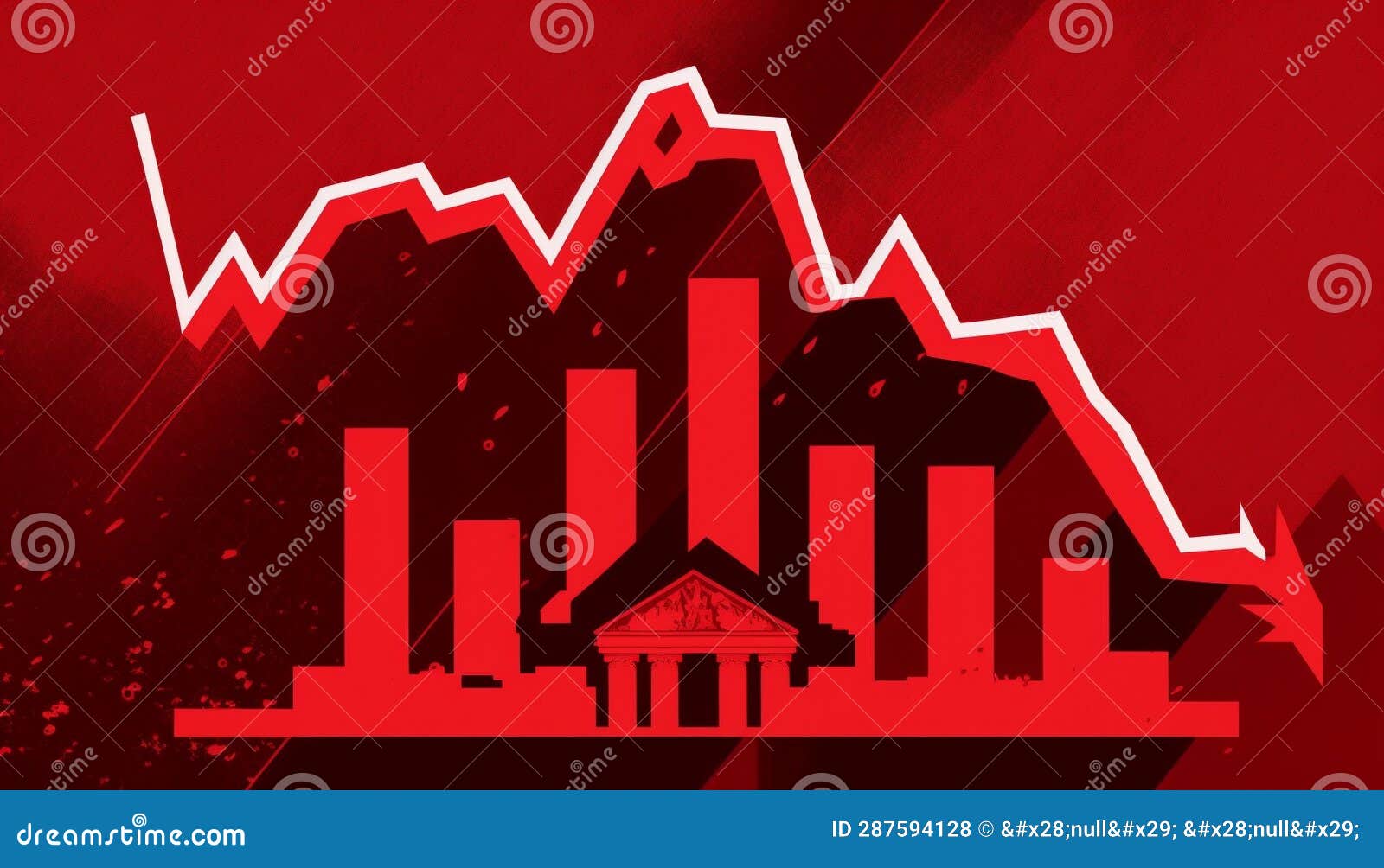 The Bank Icon Depicts a Picture of a Dollar Interest Rate Cut. Money ...