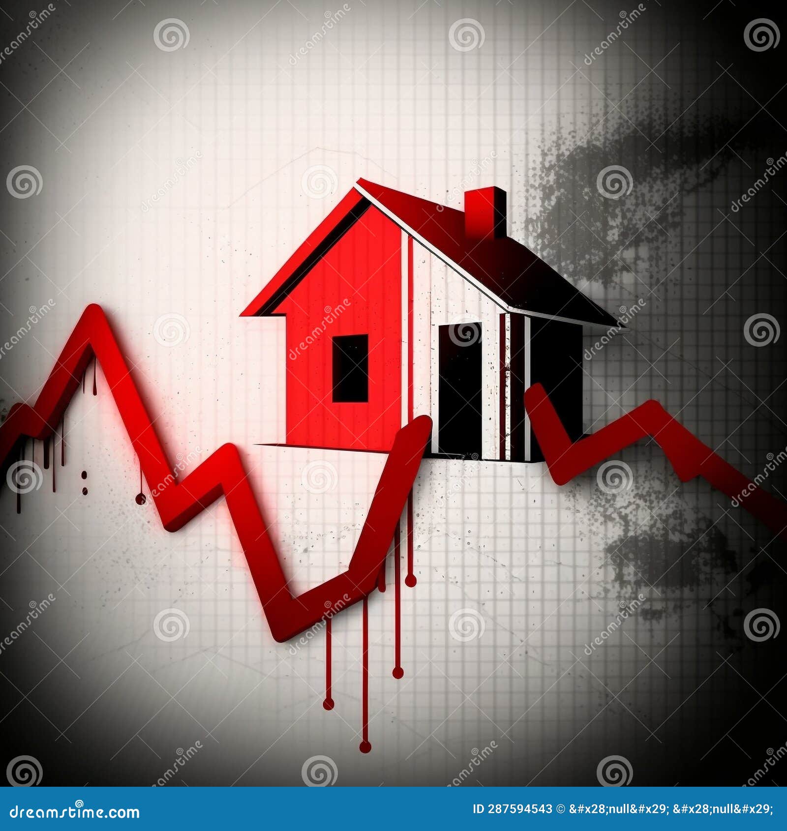 The Bank Icon Depicts a Picture of a Dollar Interest Rate Cut. Money ...