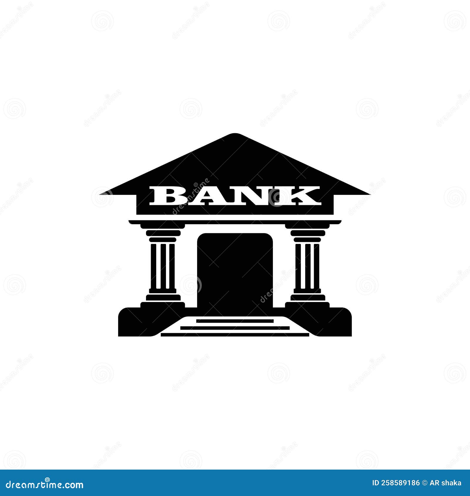 Bank Icon Logo Vector Design Stock Vector - Illustration of company ...