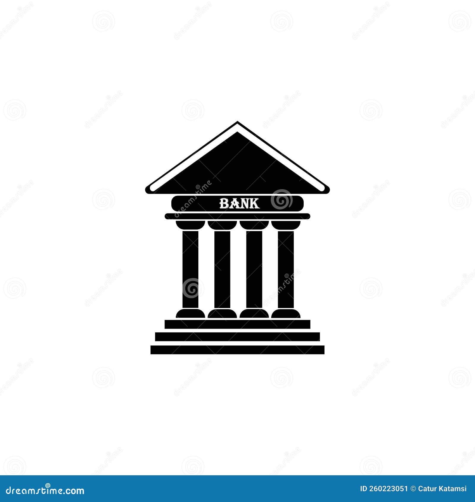Bank icon logo vector stock illustration. Illustration of savings ...
