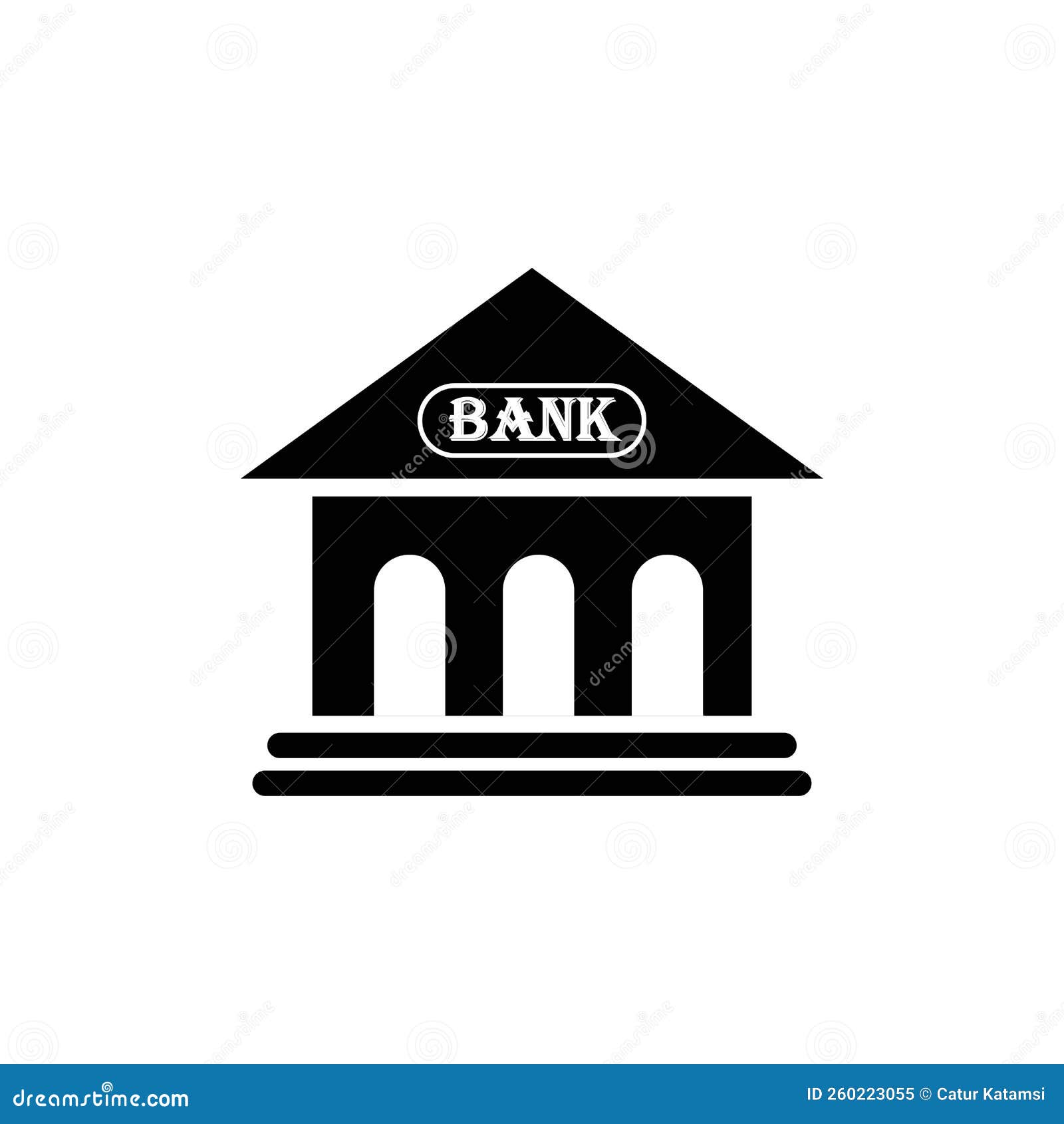 Bank icon logo vector stock illustration. Illustration of isolated ...
