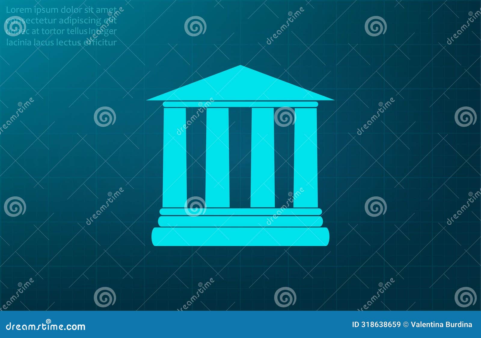 14Vector Illustration, Blue Background. Stock Illustration ...