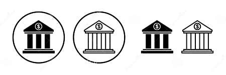 Bank Icon. Bank Icon Symbol Stock Vector - Illustration of debt, symbol ...