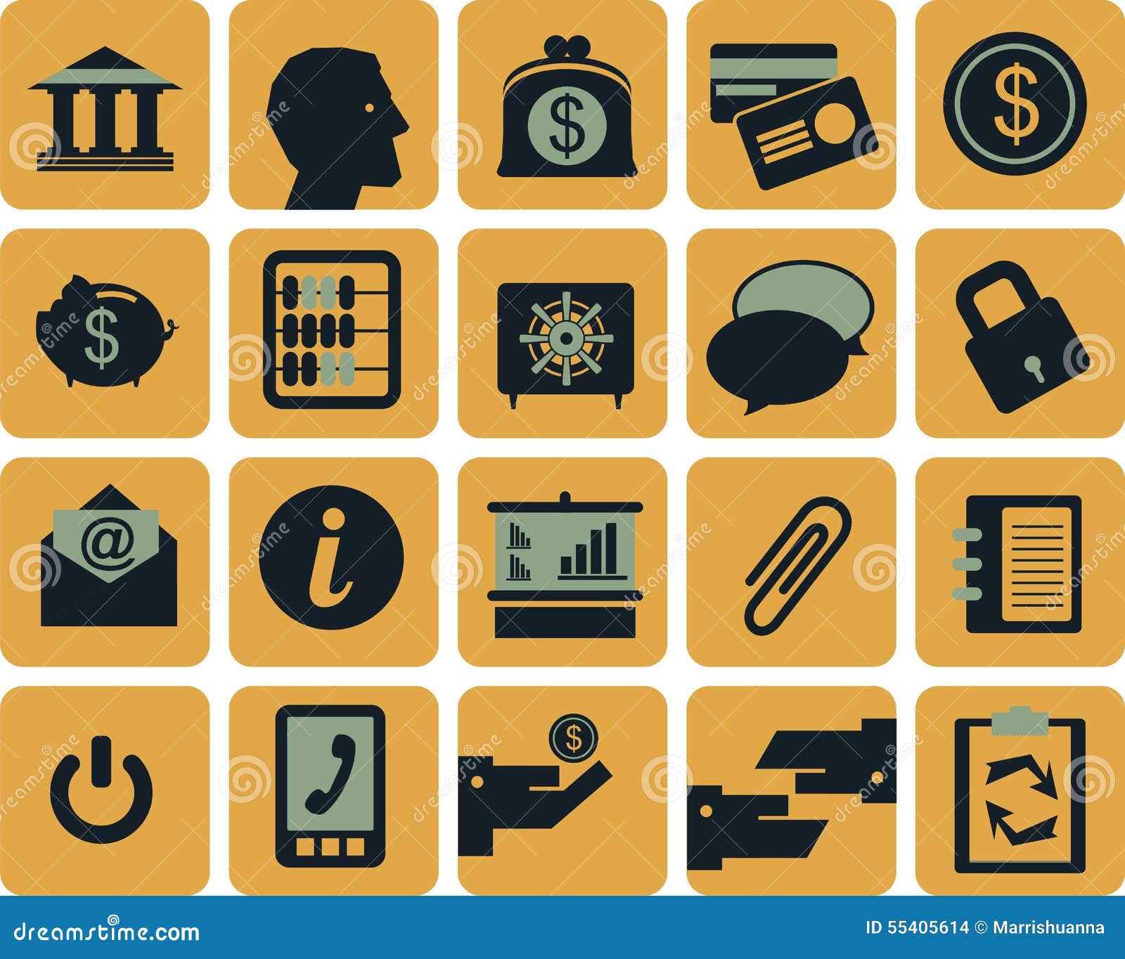 Bank icons stock vector. Illustration of bank, exchange - 55405614