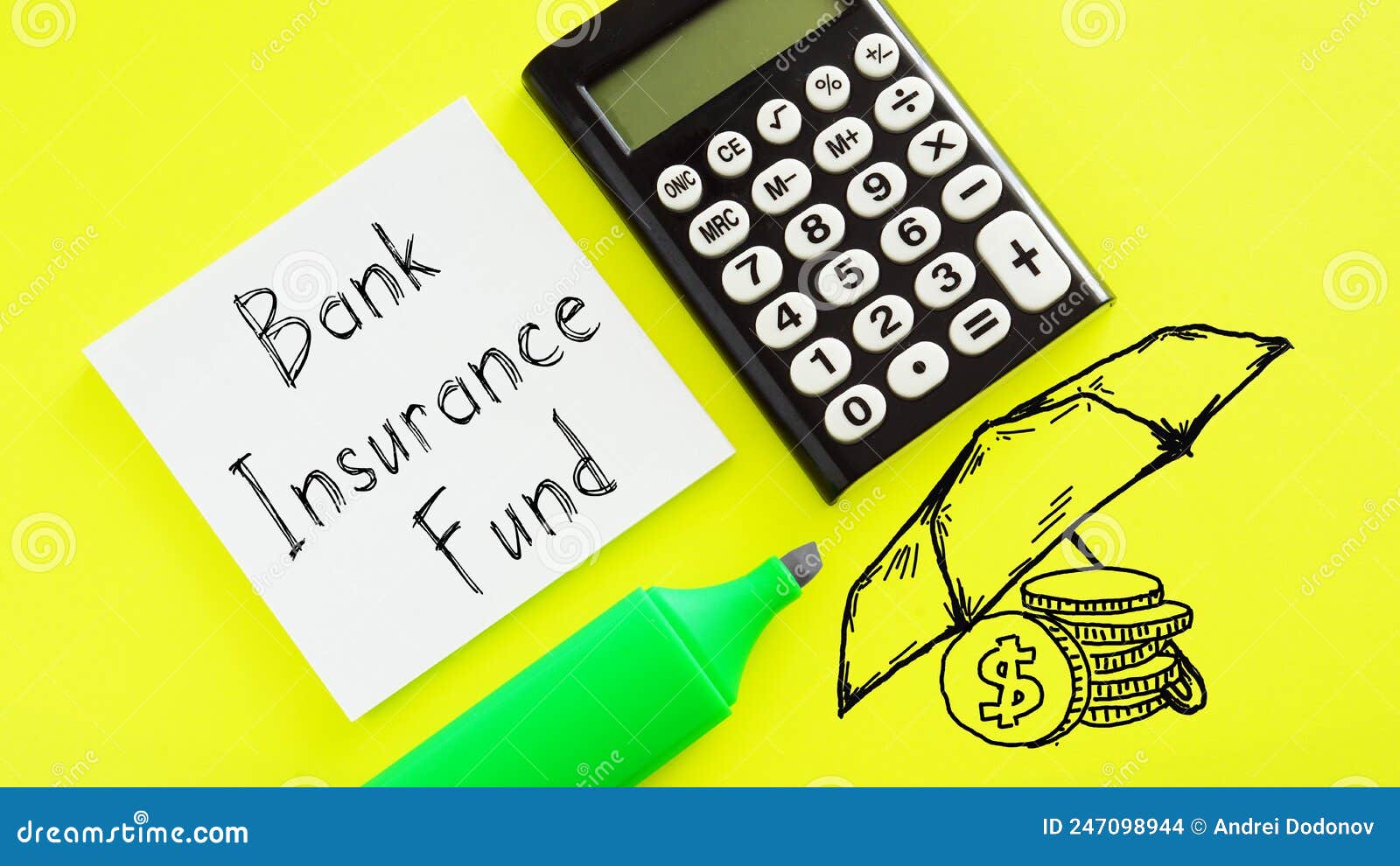 Bank Insurance Fund is Shown Using the Text Stock Photo - Image of ...