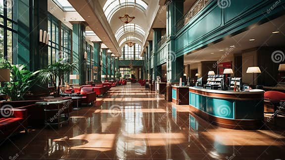 Bank interior stock illustration. Illustration of hall - 300755082