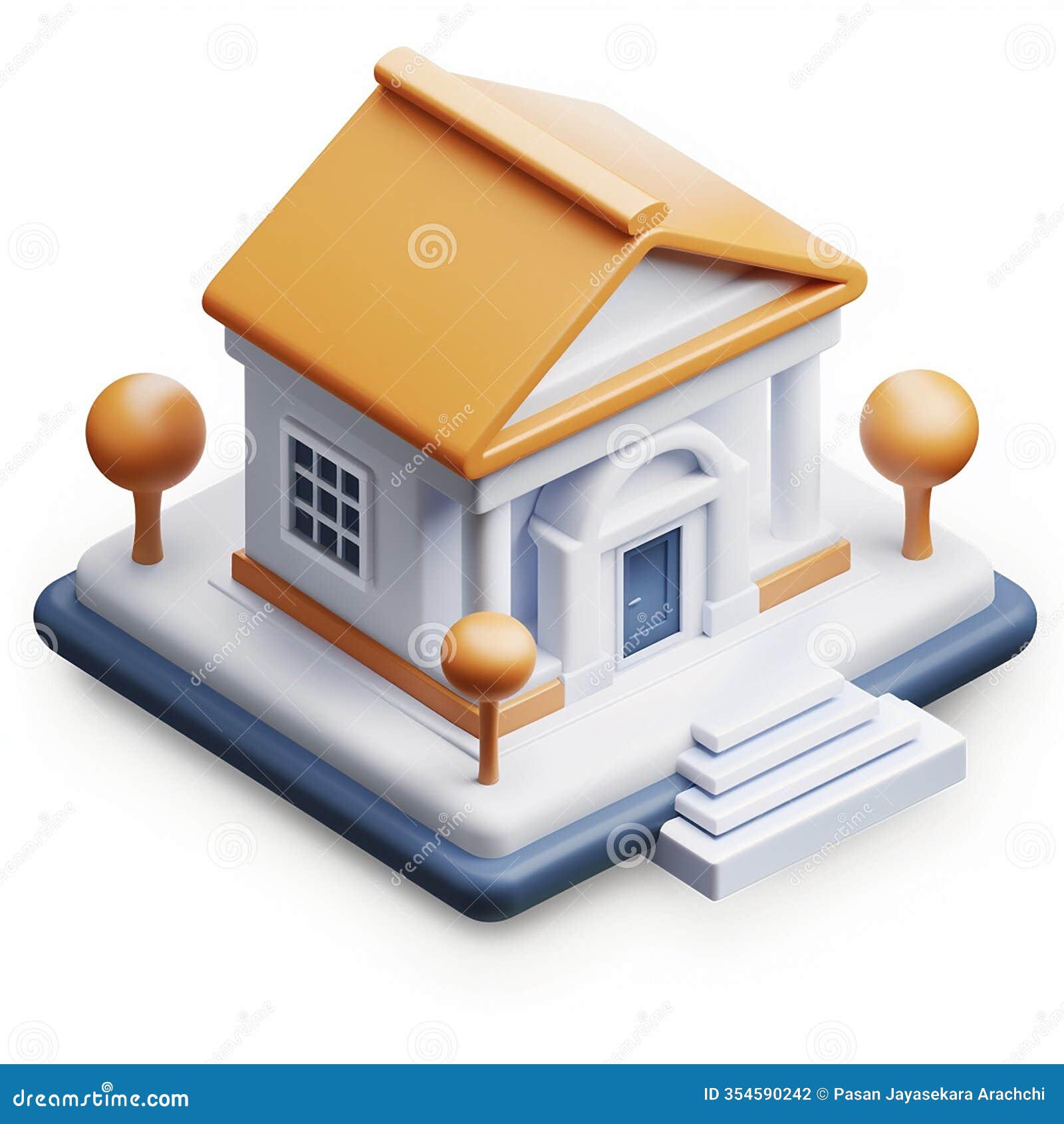 Bank Loan Icon on a White Background Stock Illustration - Illustration ...