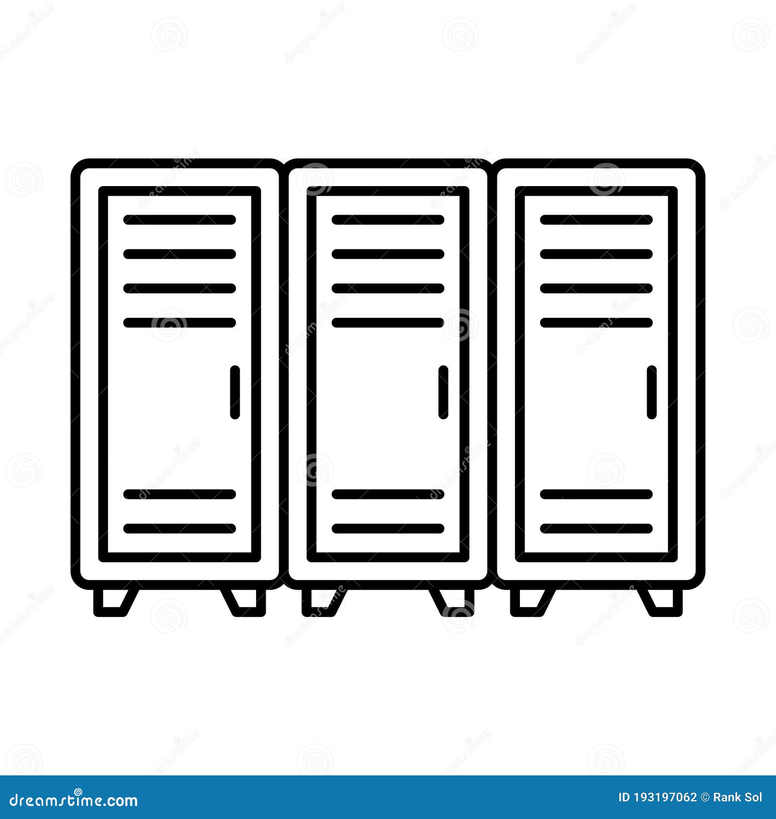 Bank Locker Line Style Vector Icon Which Can Easily Modify or Edit ...