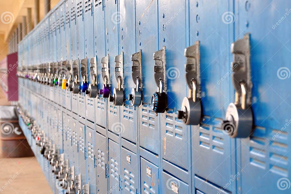 Bank of lockers stock photo. Image of security, distance - 17048046