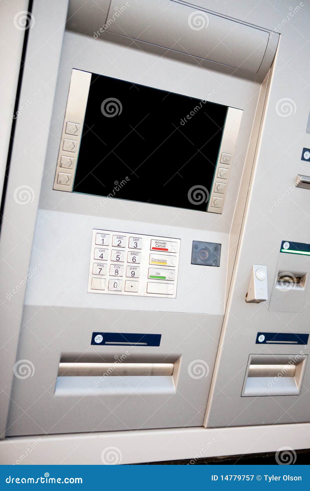 Bank Machine stock image. Image of automated, code, bank - 14779757