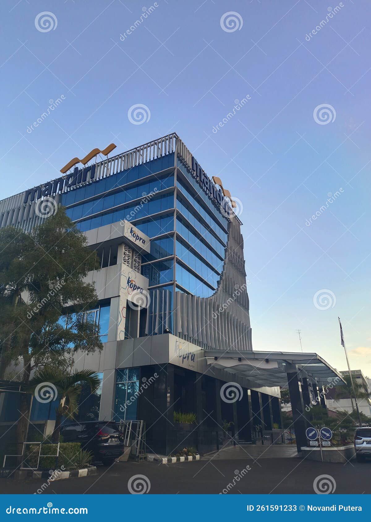 Bank Mandiri editorial stock photo. Image of credit - 261591233