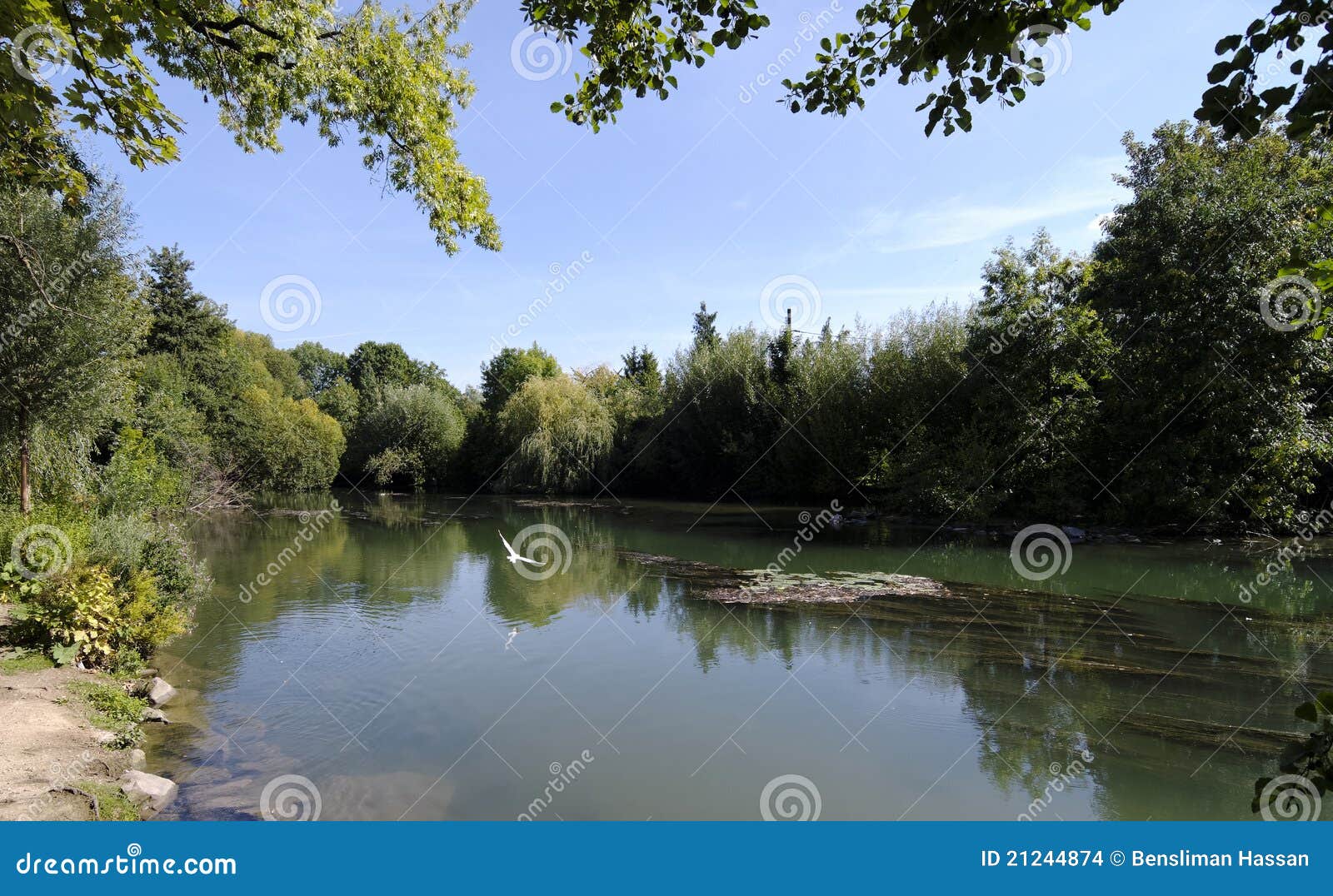 Bank of Marne River Near Paris Stock Photo - Image of europe, nature ...