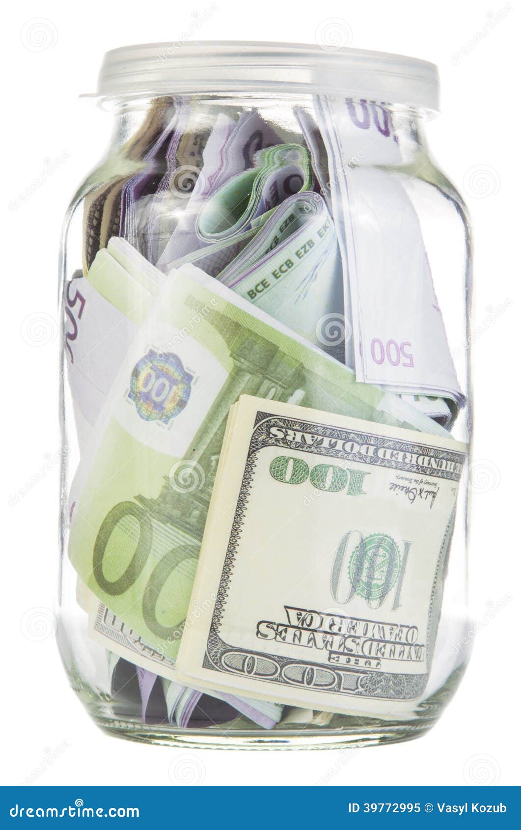 Bank mit Geld stockbild. Bild von einkommen, amerikanisch - 39772995