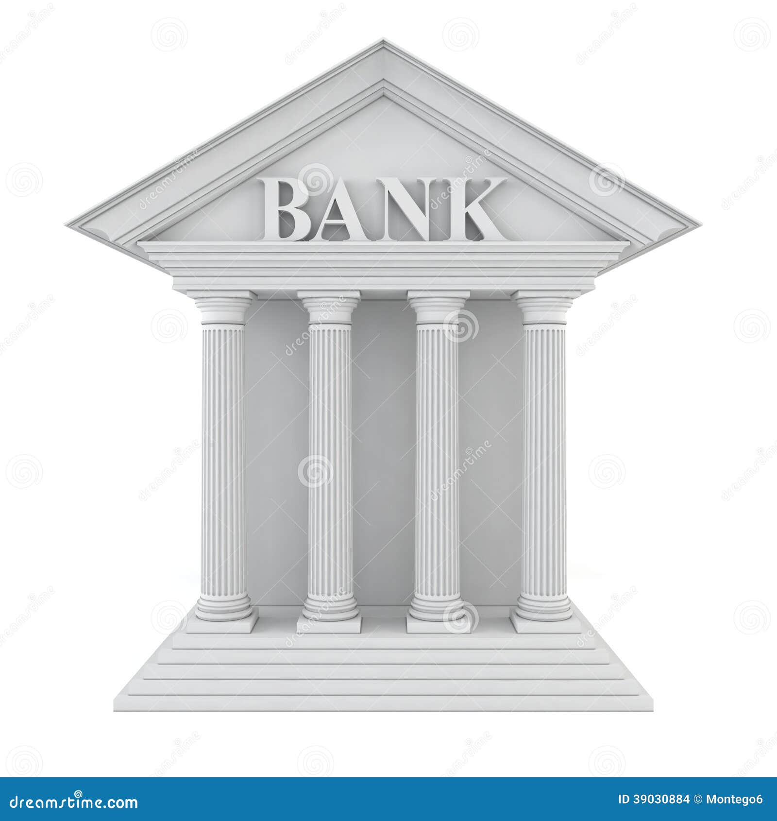 Bank model stock illustration. Illustration of columns - 39030884