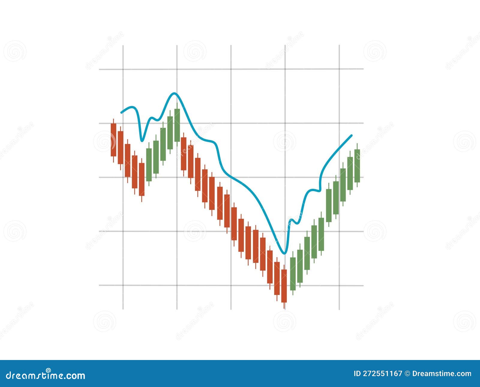 Bank Grey Money Chart on White Background - 3d Render Stock ...