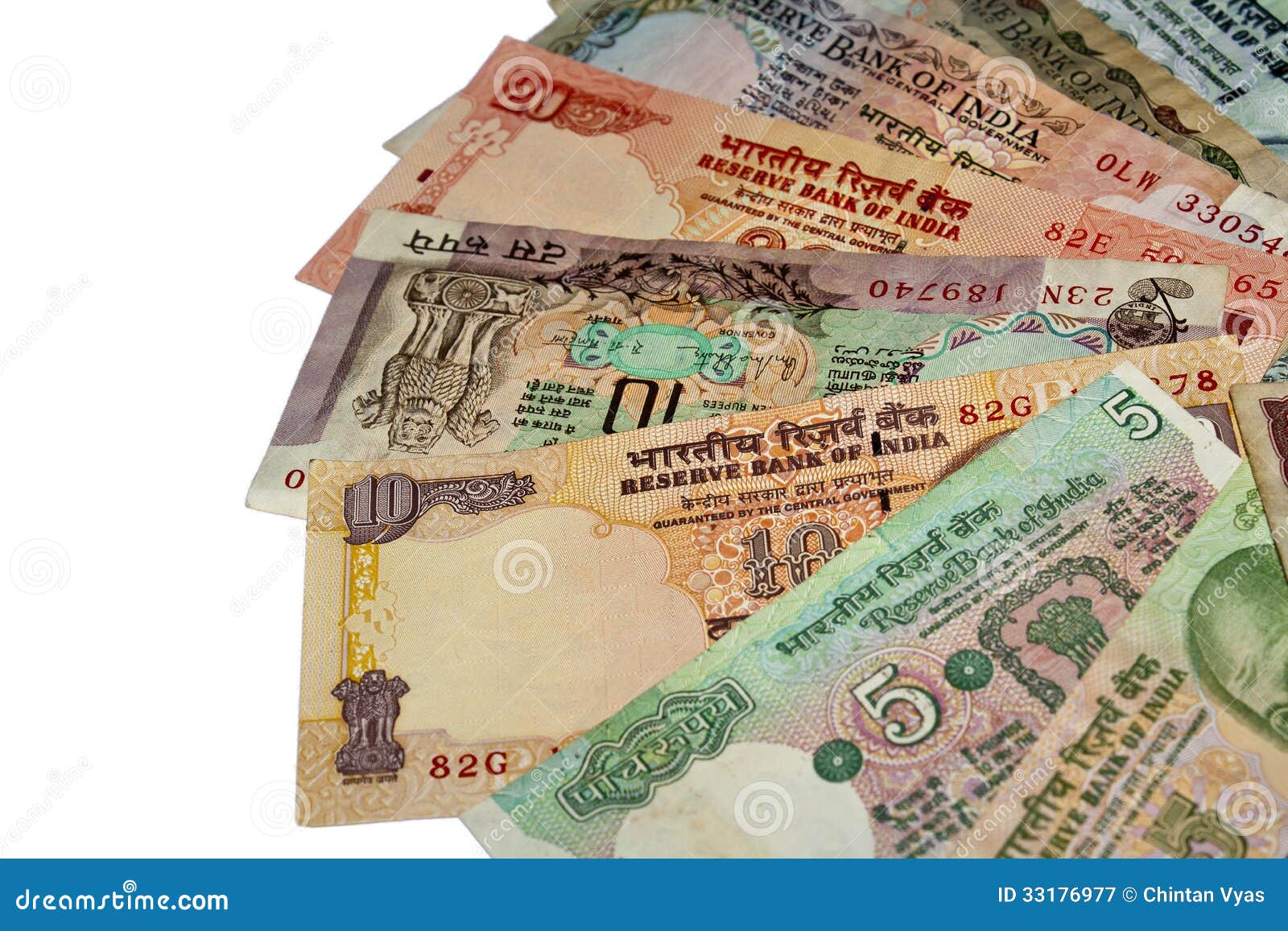 Indian Currency Note Arrangement - Isolated Stock Image - Image of note ...