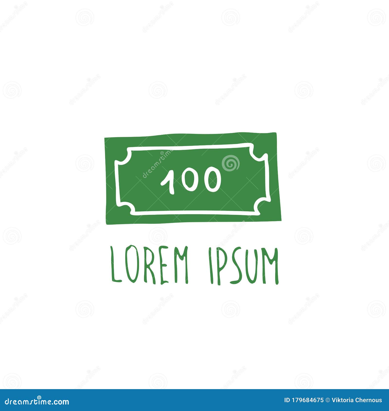 Bank note doodle icon stock illustration. Illustration of business ...