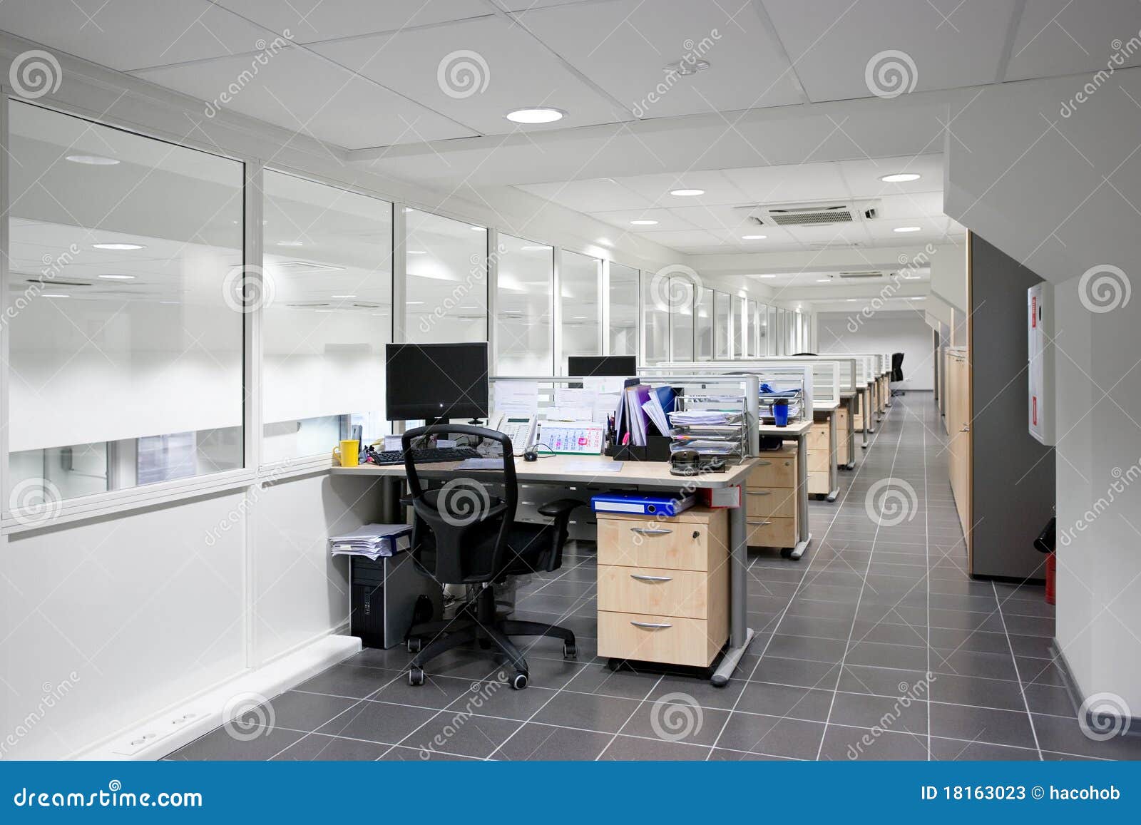 Bank office stock image. Image of glass, light, interior - 18163023