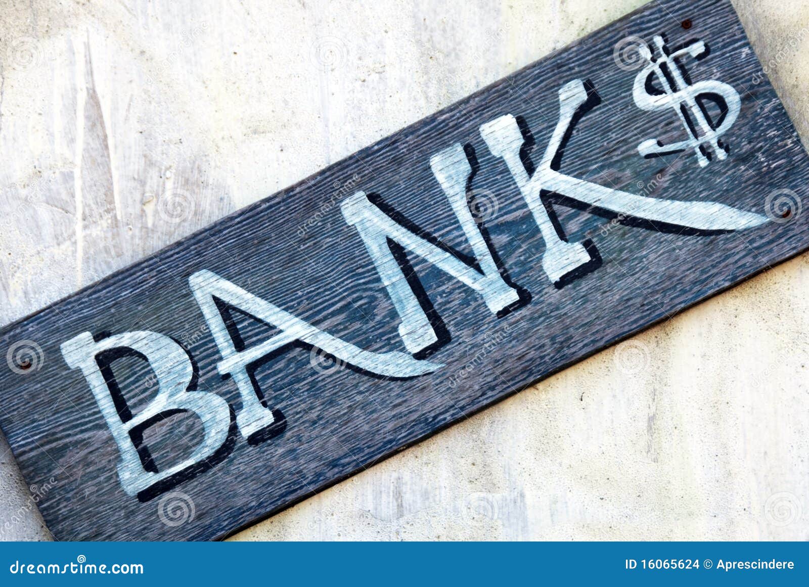 Bank - old sign stock photo. Image of sign, banking, written - 16065624
