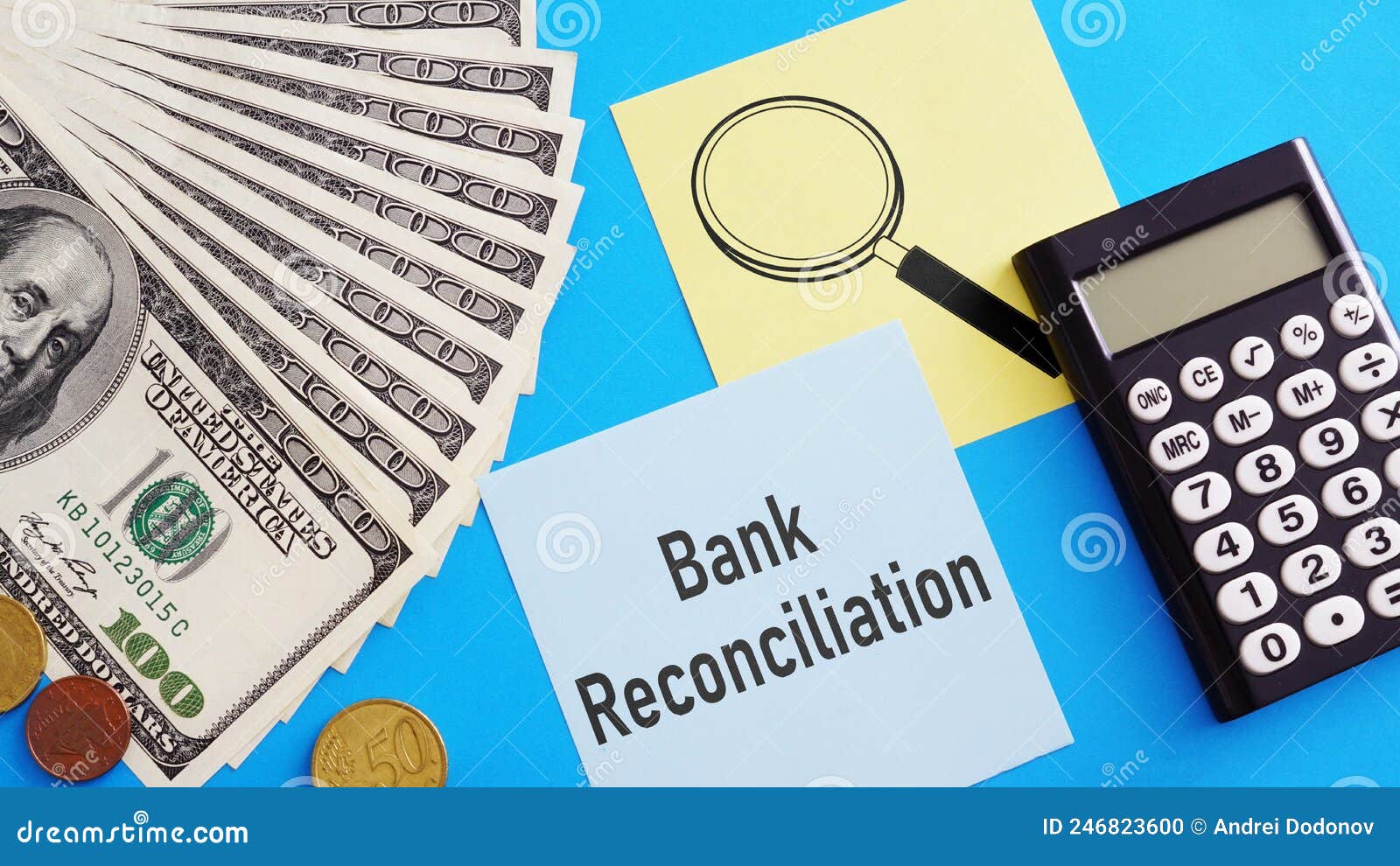 Bank Reconciliation is Shown Using the Text Stock Photo - Image of fund ...