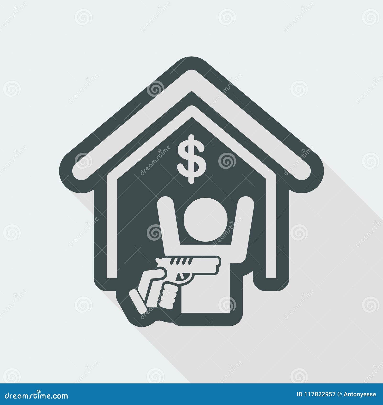 Bank robbery stock vector. Illustration of burglary - 117822957