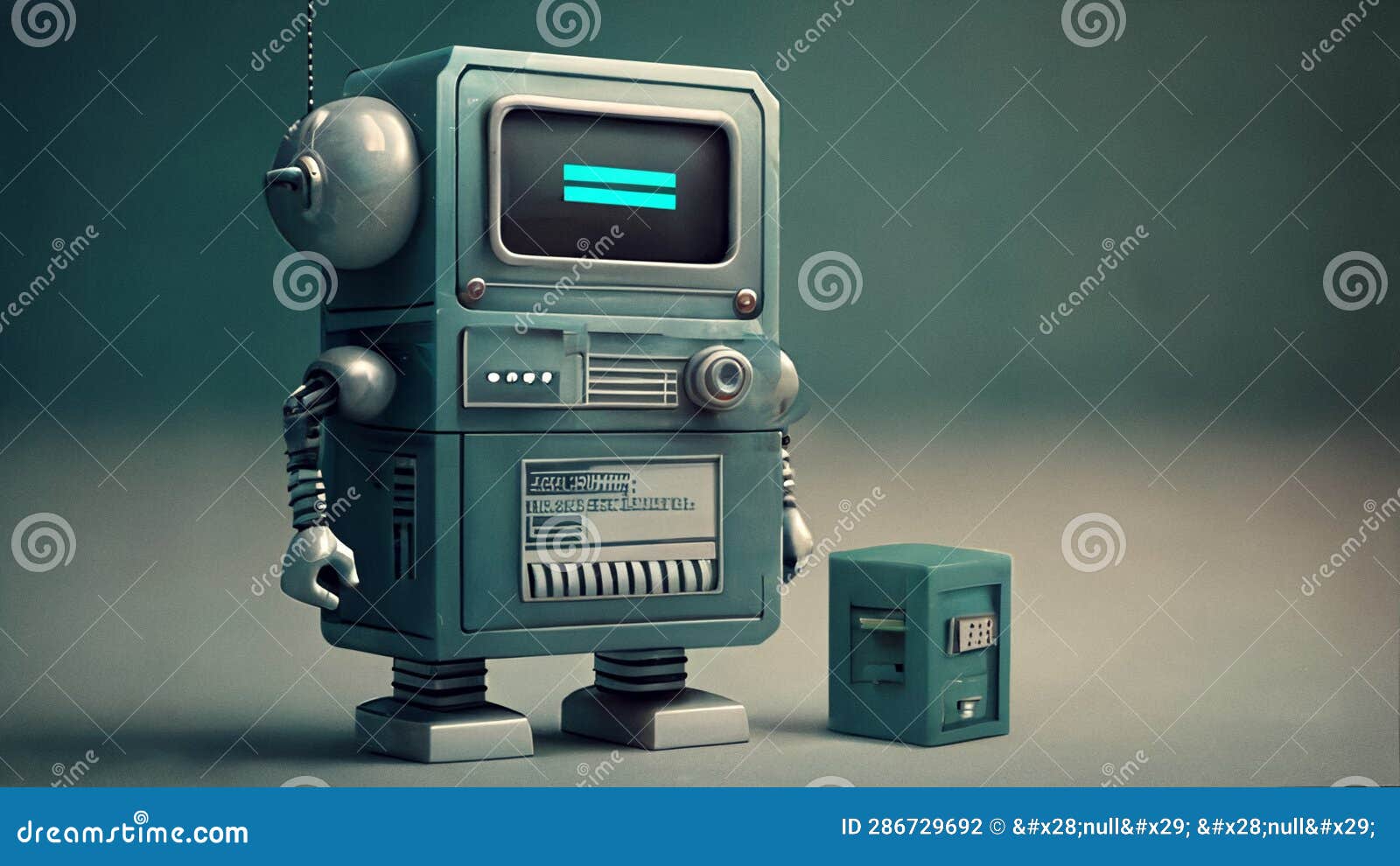 Bank and Robot Icons on Graph Chart Background. Generative AI Stock ...