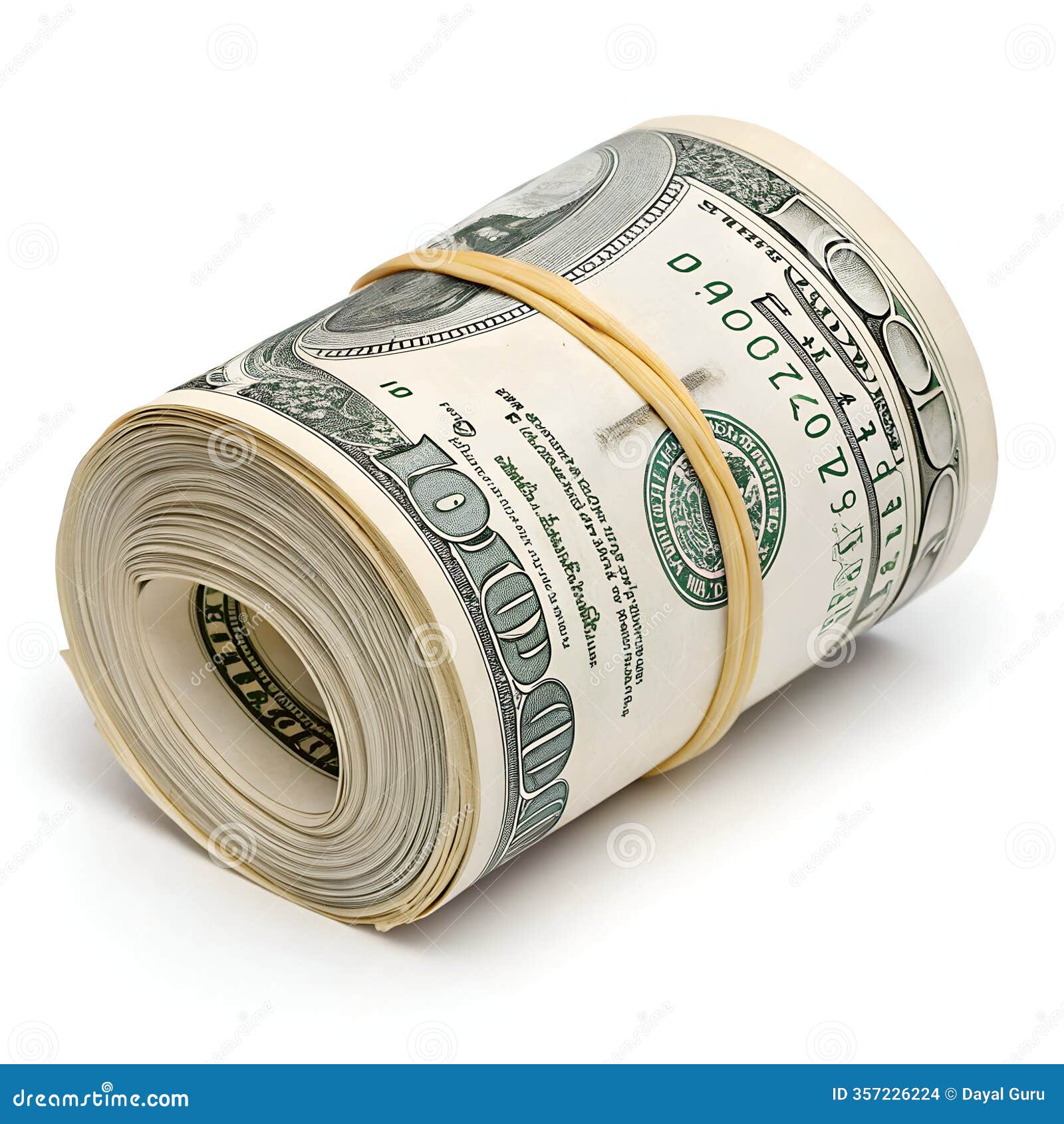 Bank Roll stock illustration. Illustration of monetary - 357226224
