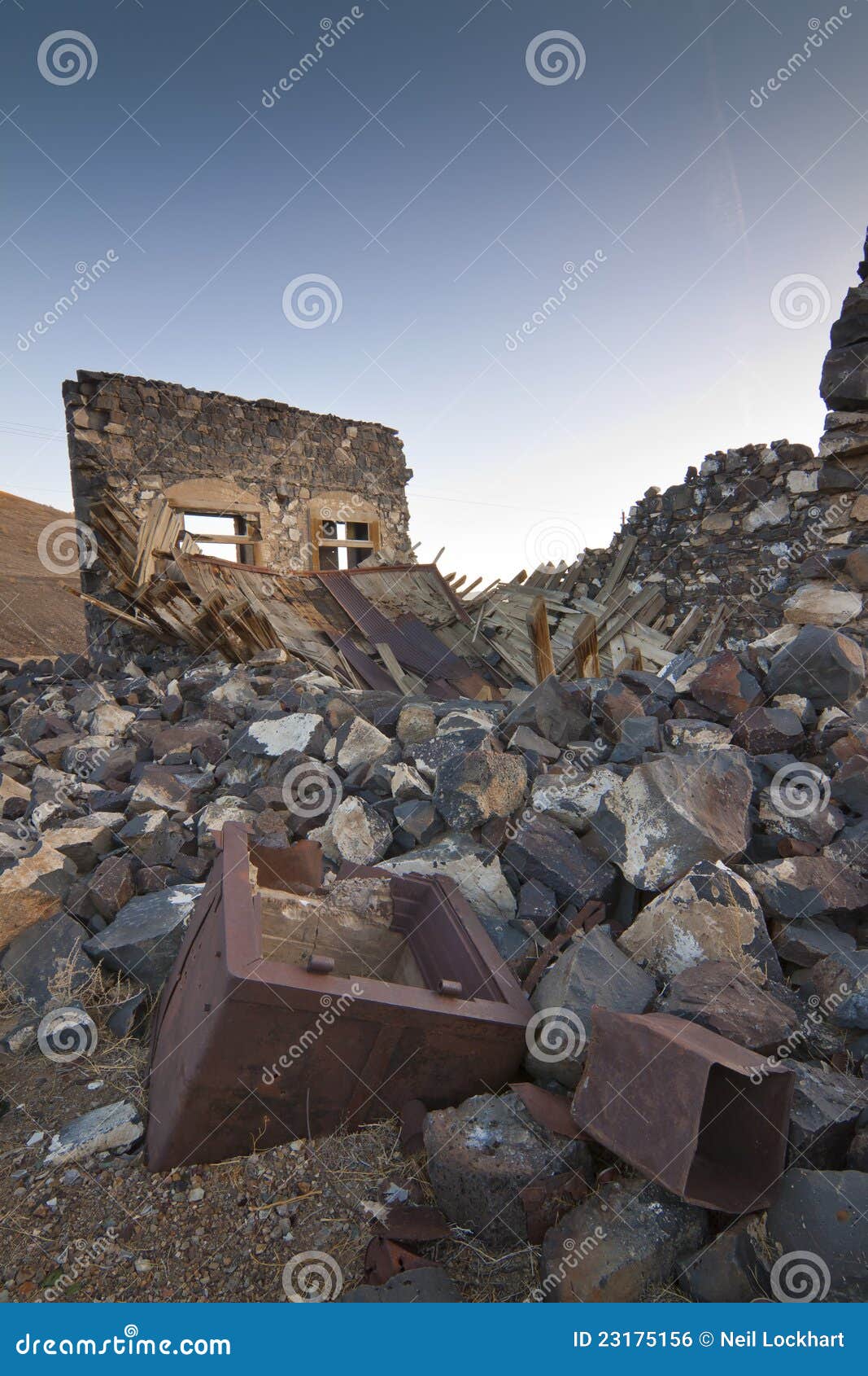 Bank Rubble stock photo. Image of front, destroyed, rusty - 23175156