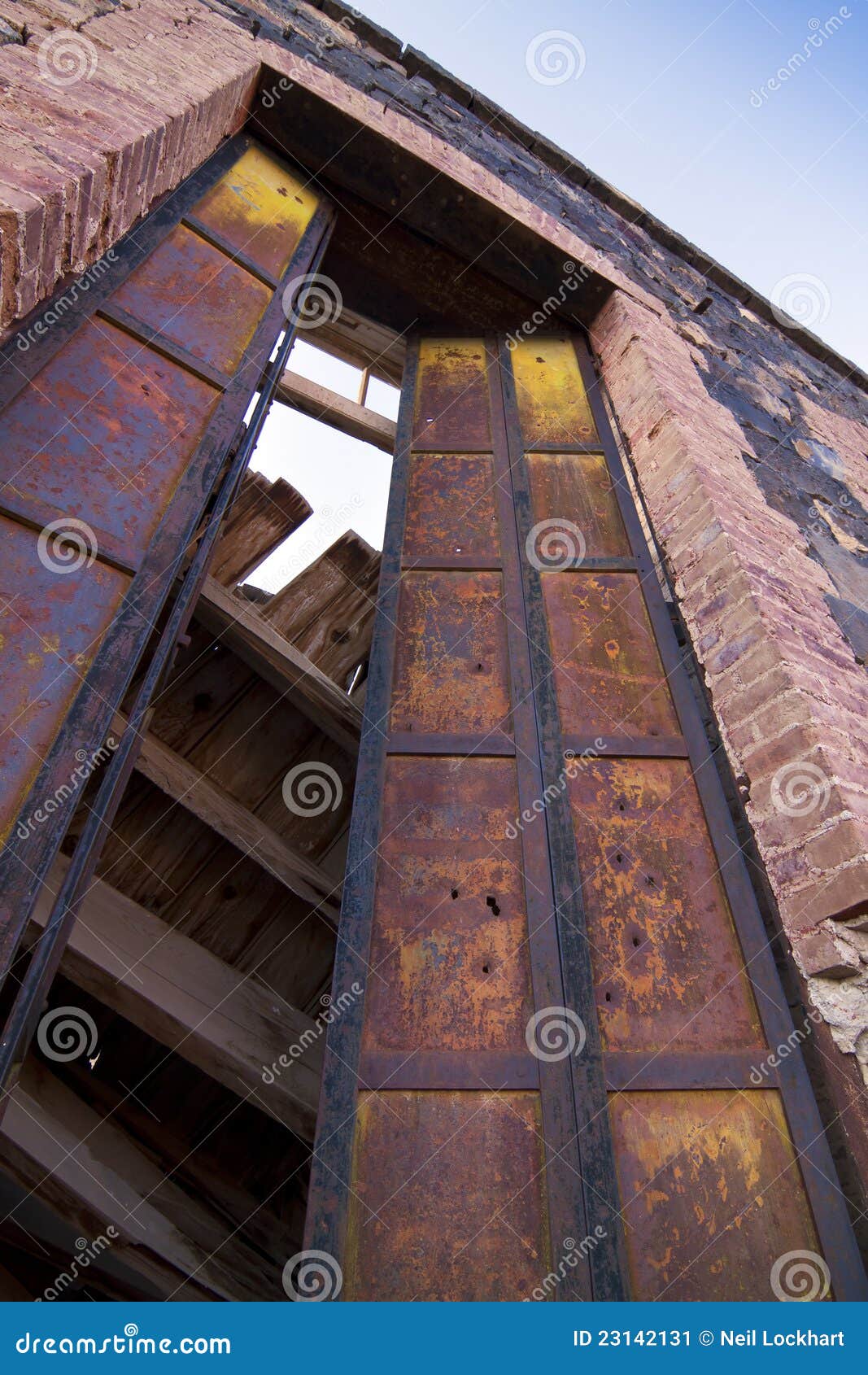 Bank Ruins stock image. Image of camp, decay, ruin, morning - 23142131