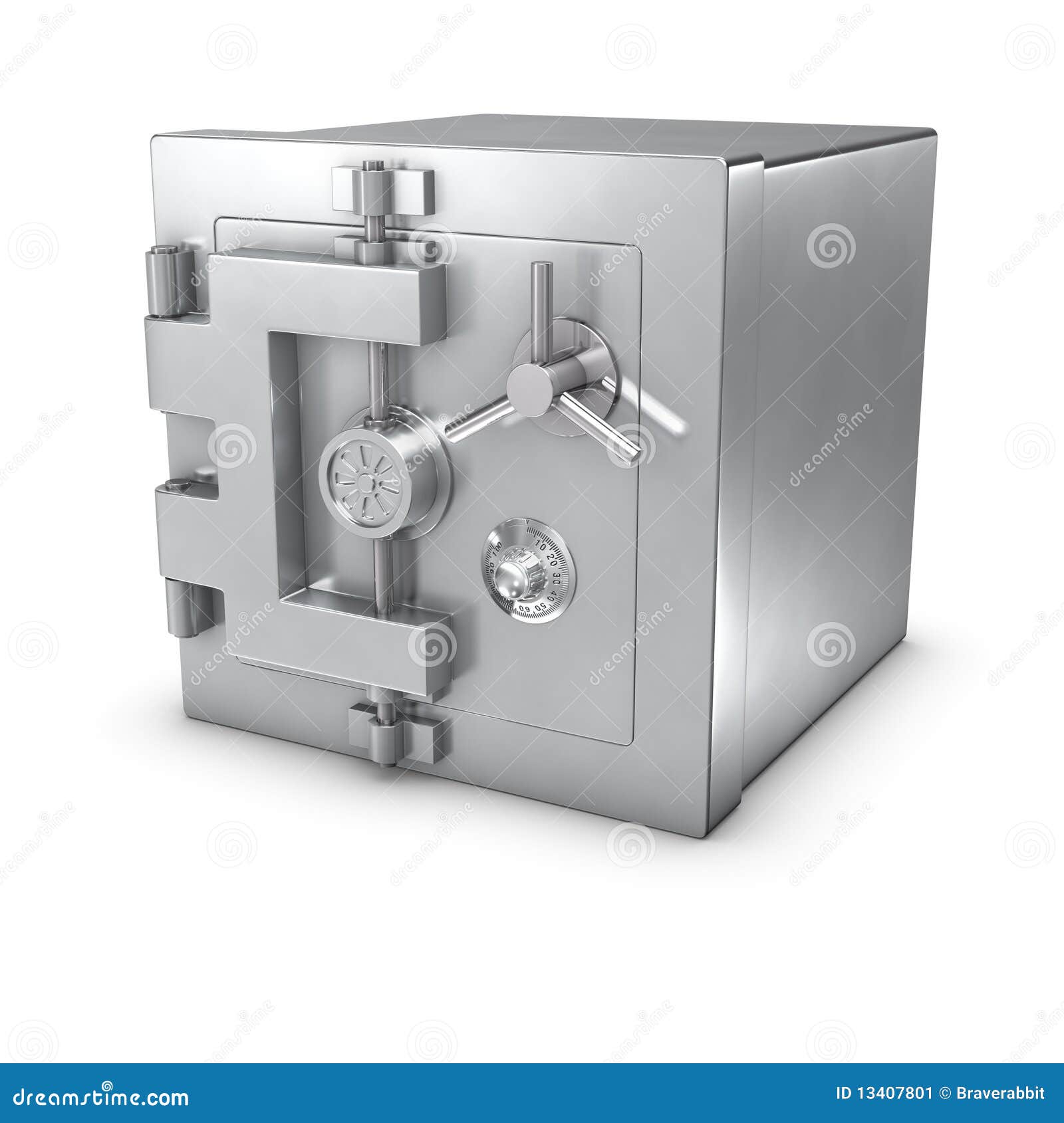 Bank safe stock illustration. Illustration of isolated - 13407801