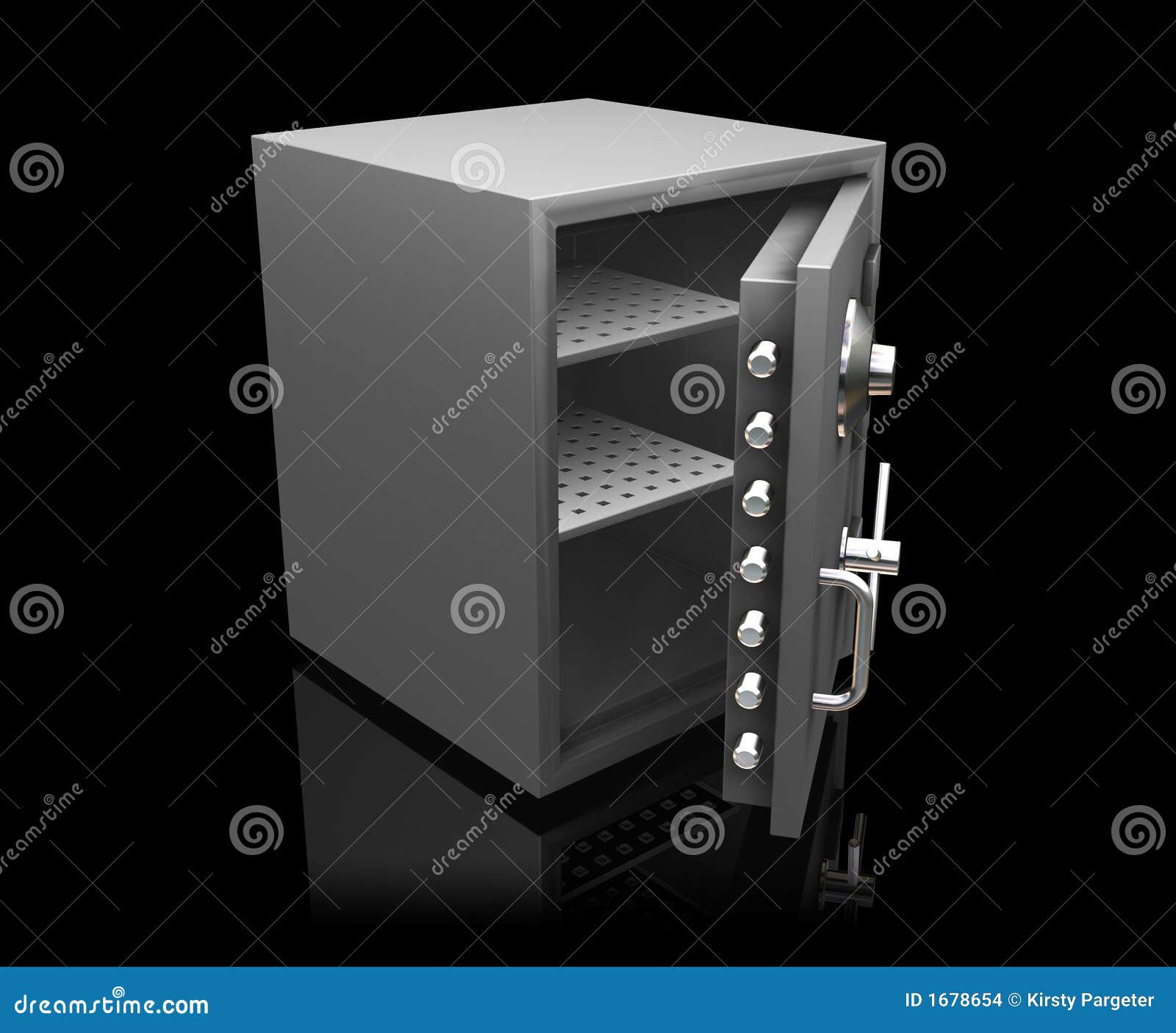 Bank safe stock illustration. Illustration of secure, safety - 1678654