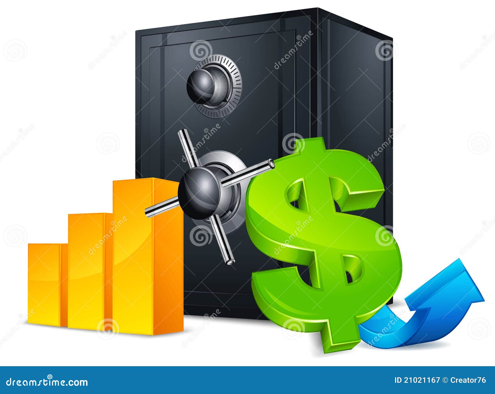 Bank safe concept stock vector. Illustration of protect - 21021167