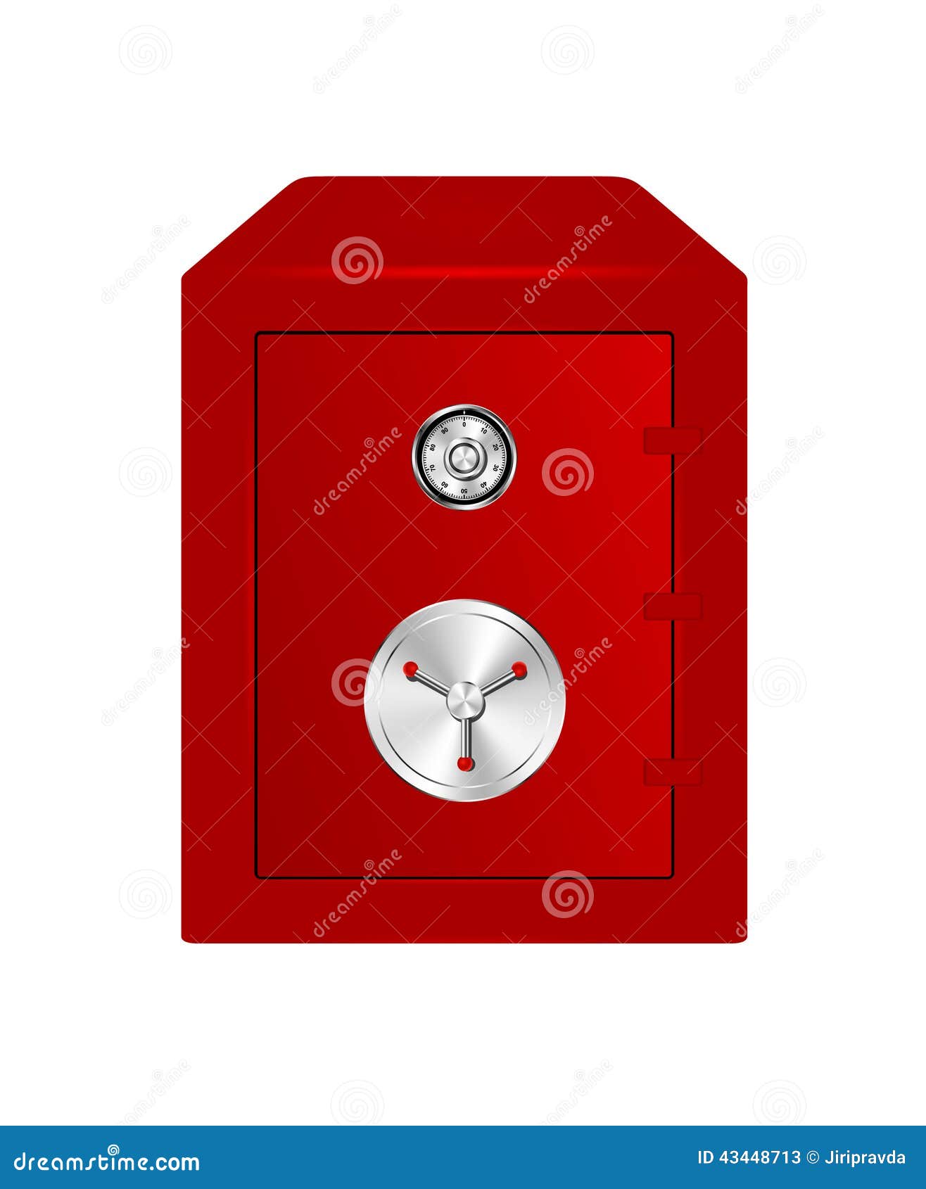 Bank Safe in red design stock vector. Illustration of stainless - 43448713